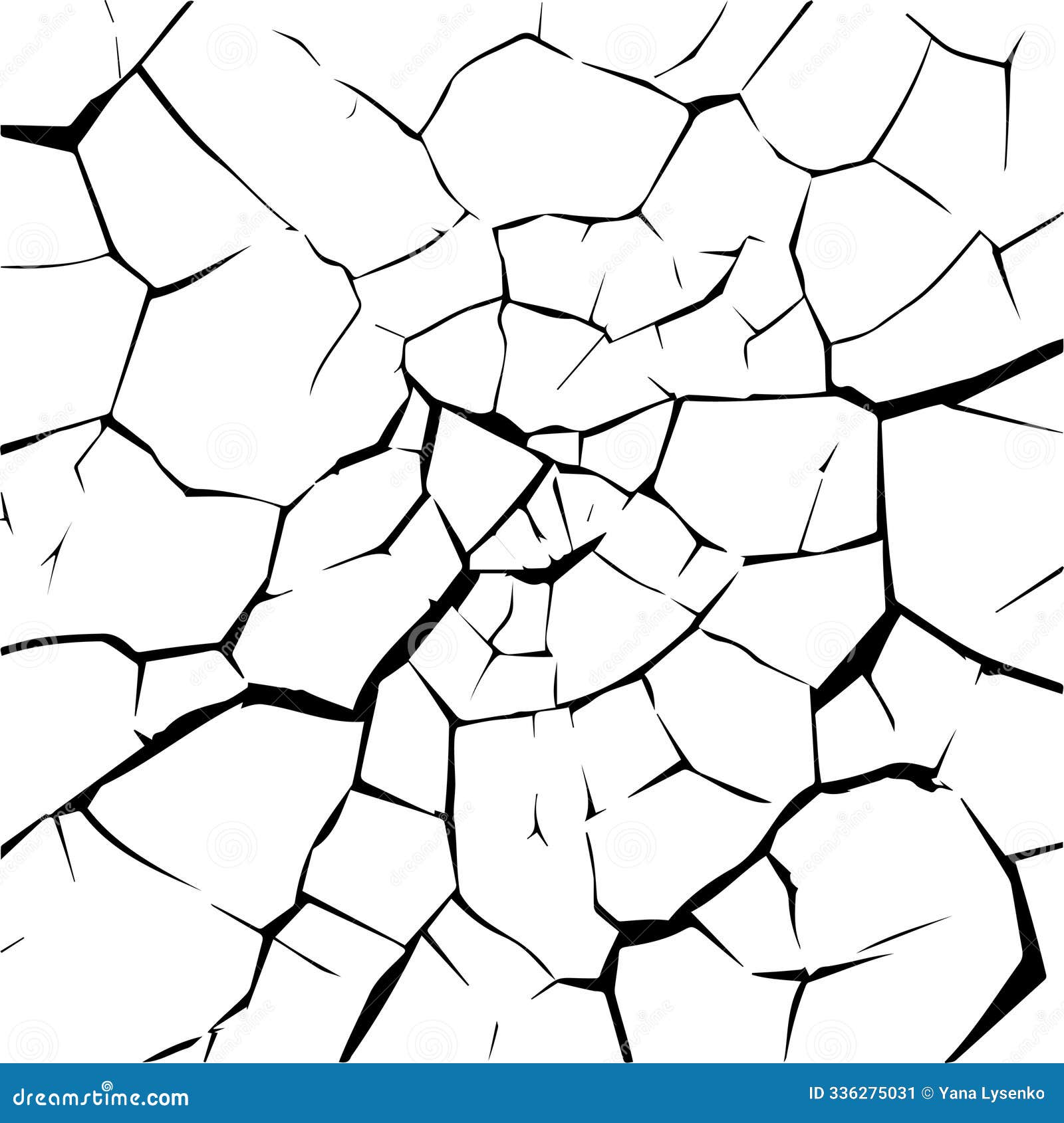 Black and White Cracked Abstract Texture Background. Concept of Surface ...