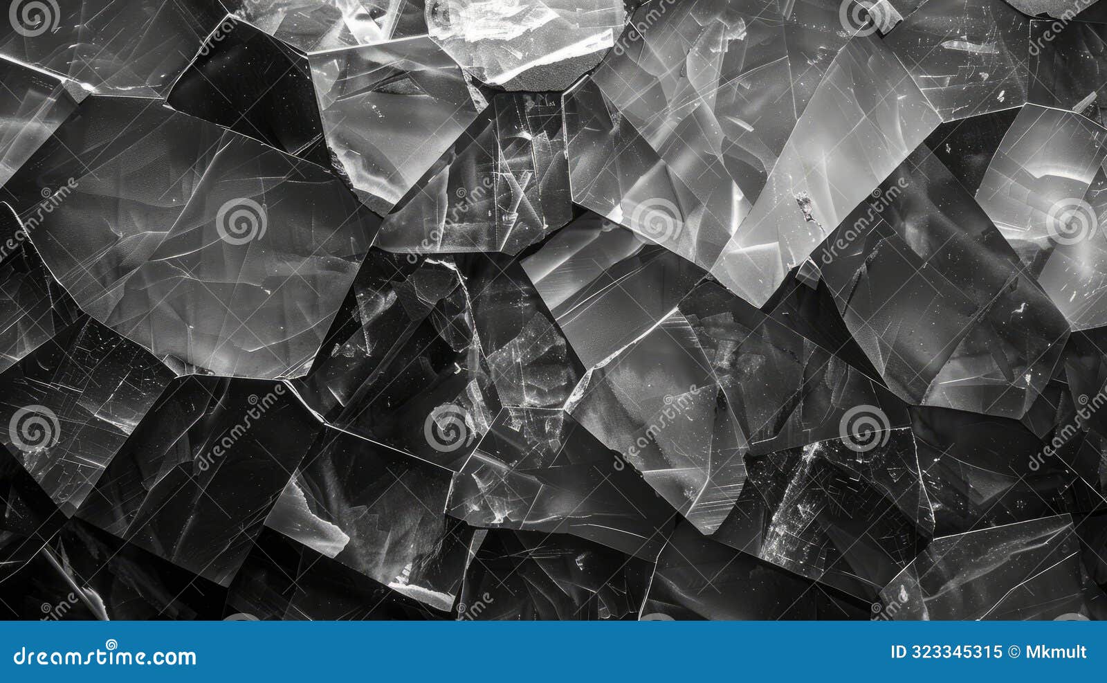 Black and White Crystal Tile Texture Stock Image - Image of stone ...