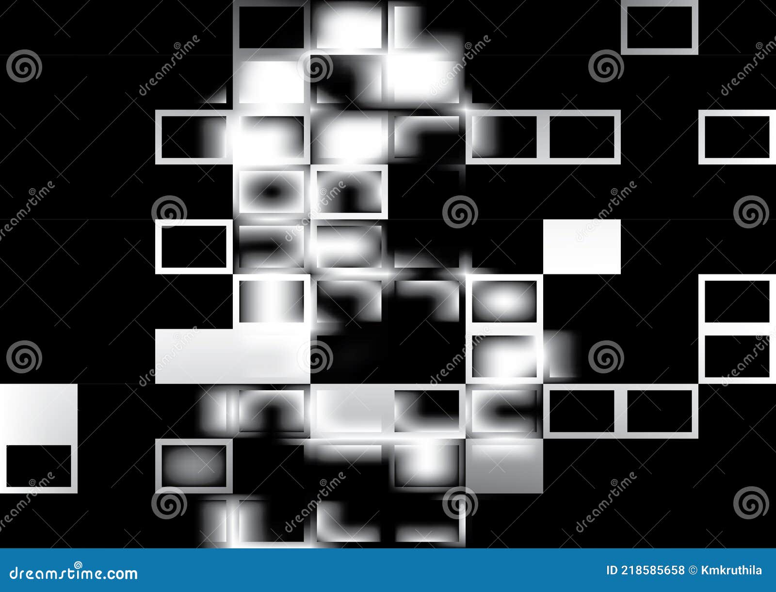 Black and White Cube Background Graphic Stock Vector - Illustration of ...