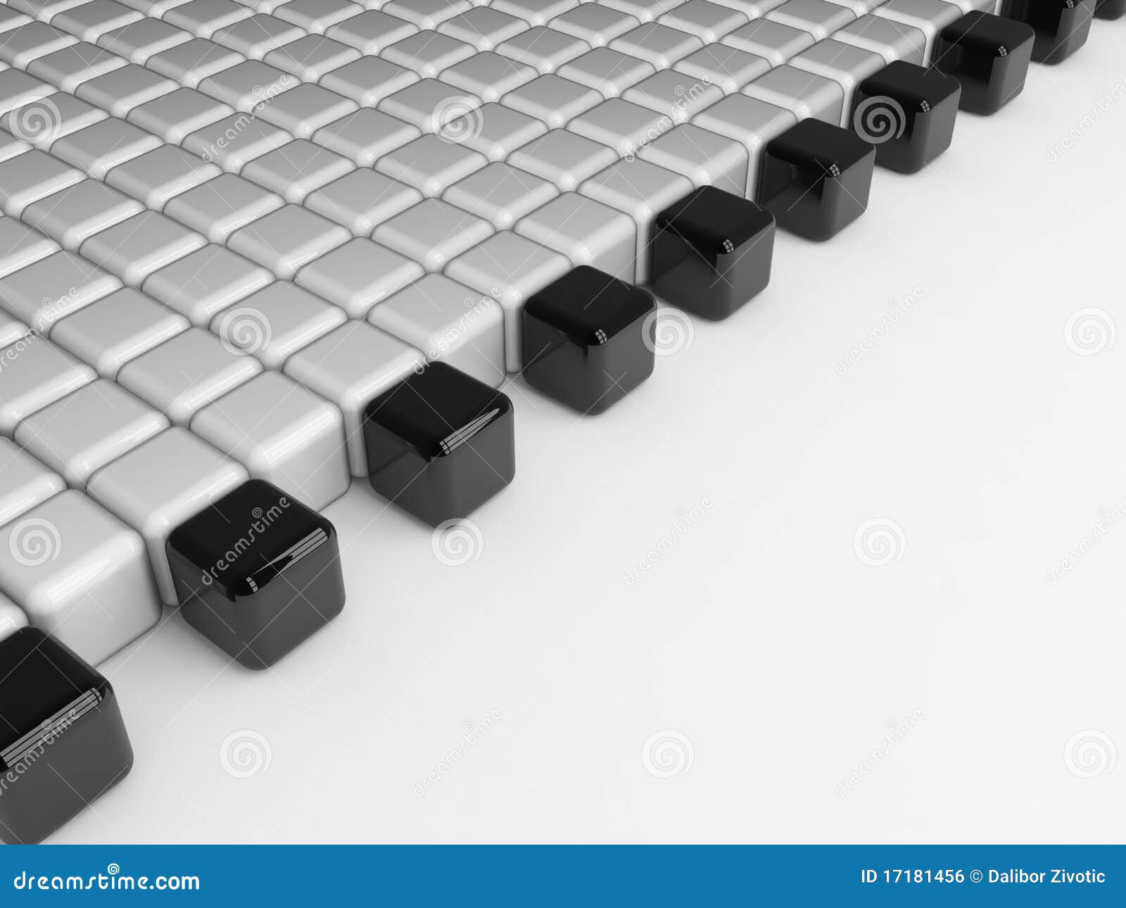 Black and White Cubes Background Stock Illustration - Illustration of ...