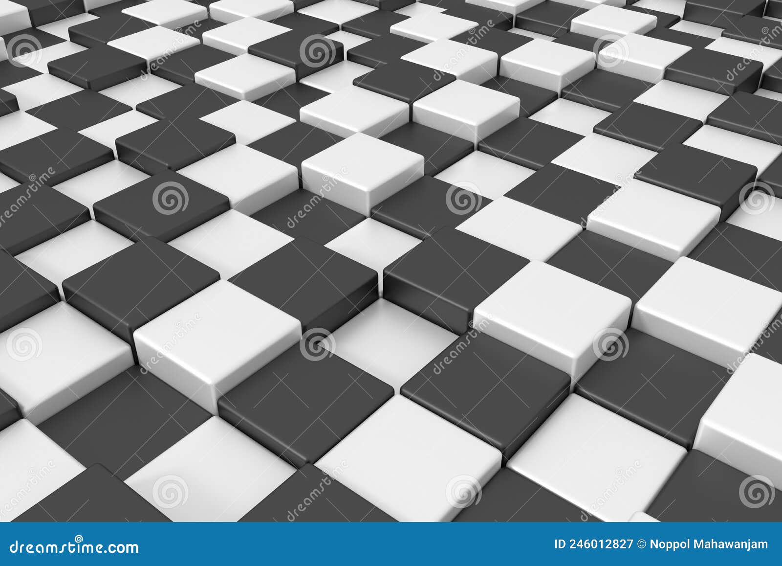 Black and White Cubes Background. Stock Illustration - Illustration of ...