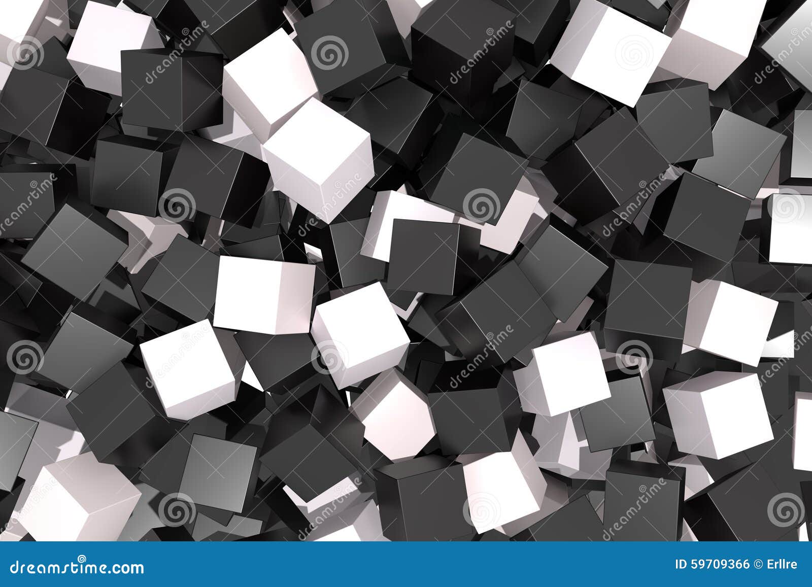 Black and white cubes stock illustration. Illustration of cube - 59709366