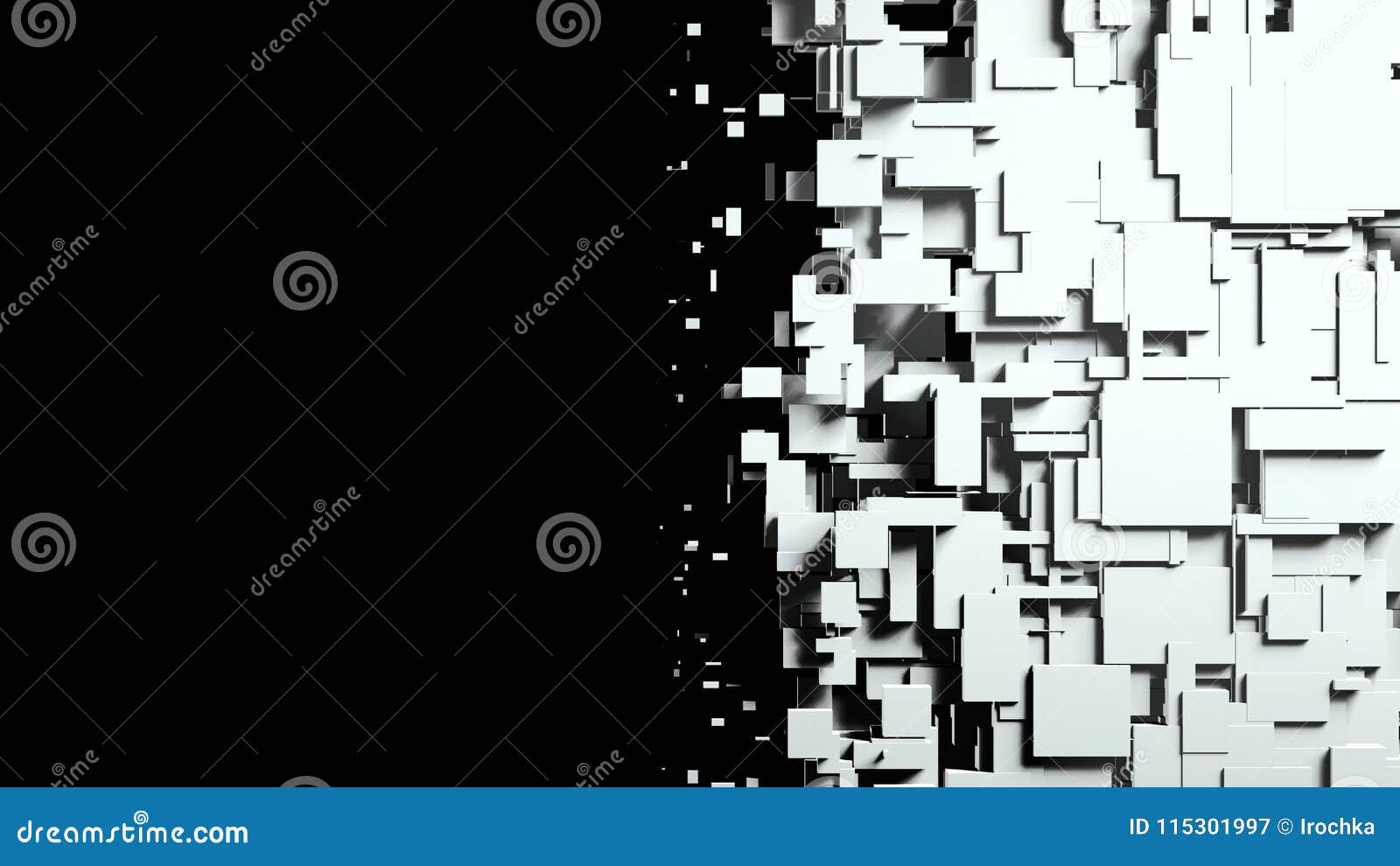 Black and White Cubes Screen Wipe Transition Stock Image - Image of ...