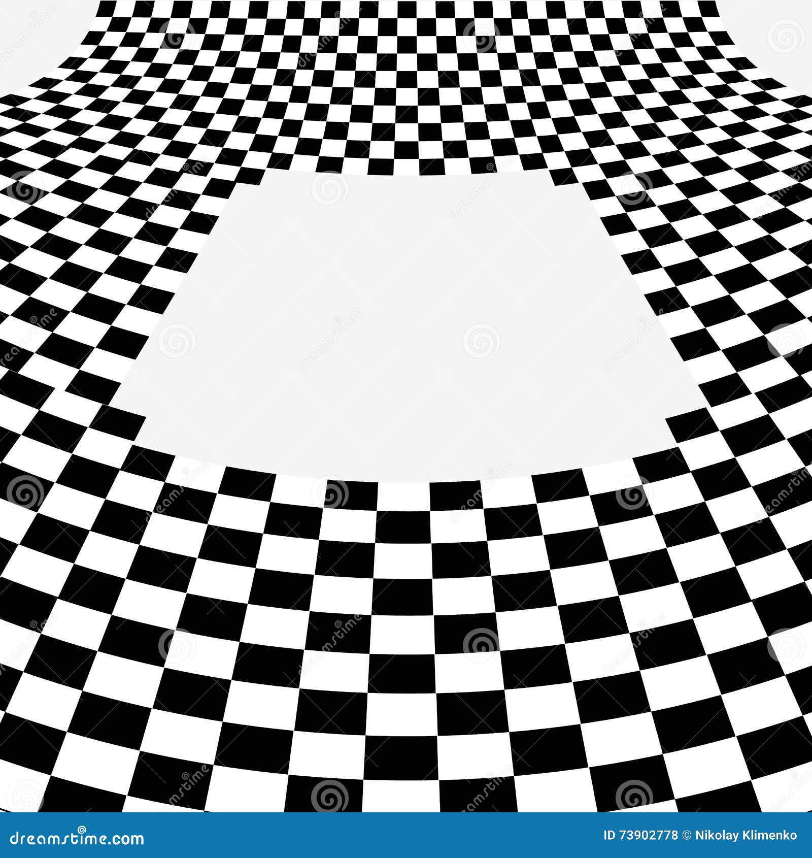 Black and White Curve Chessboard Background Stock Illustration ...