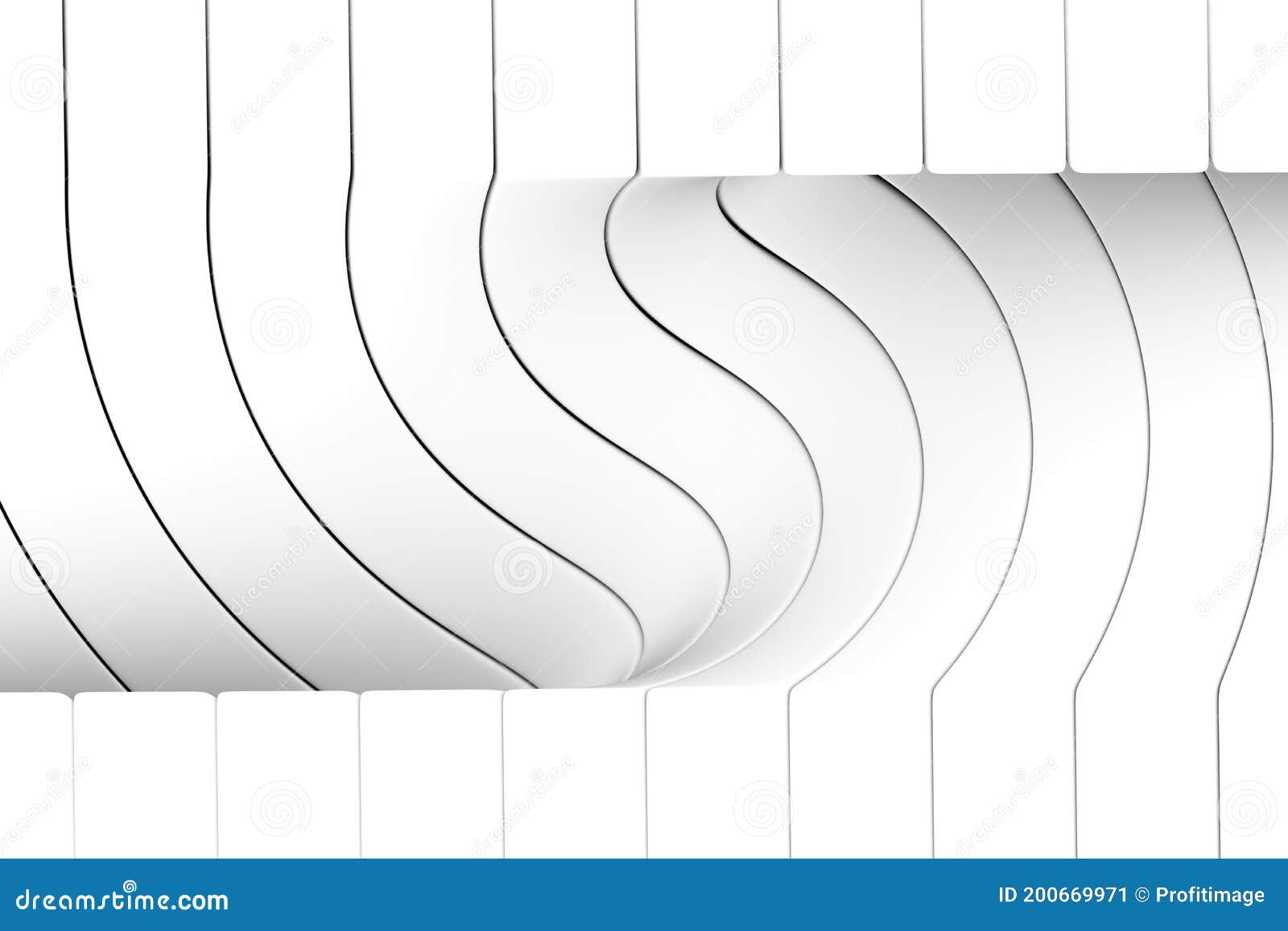 Black and White Curved Boxes Abstract Background Stock Illustration ...