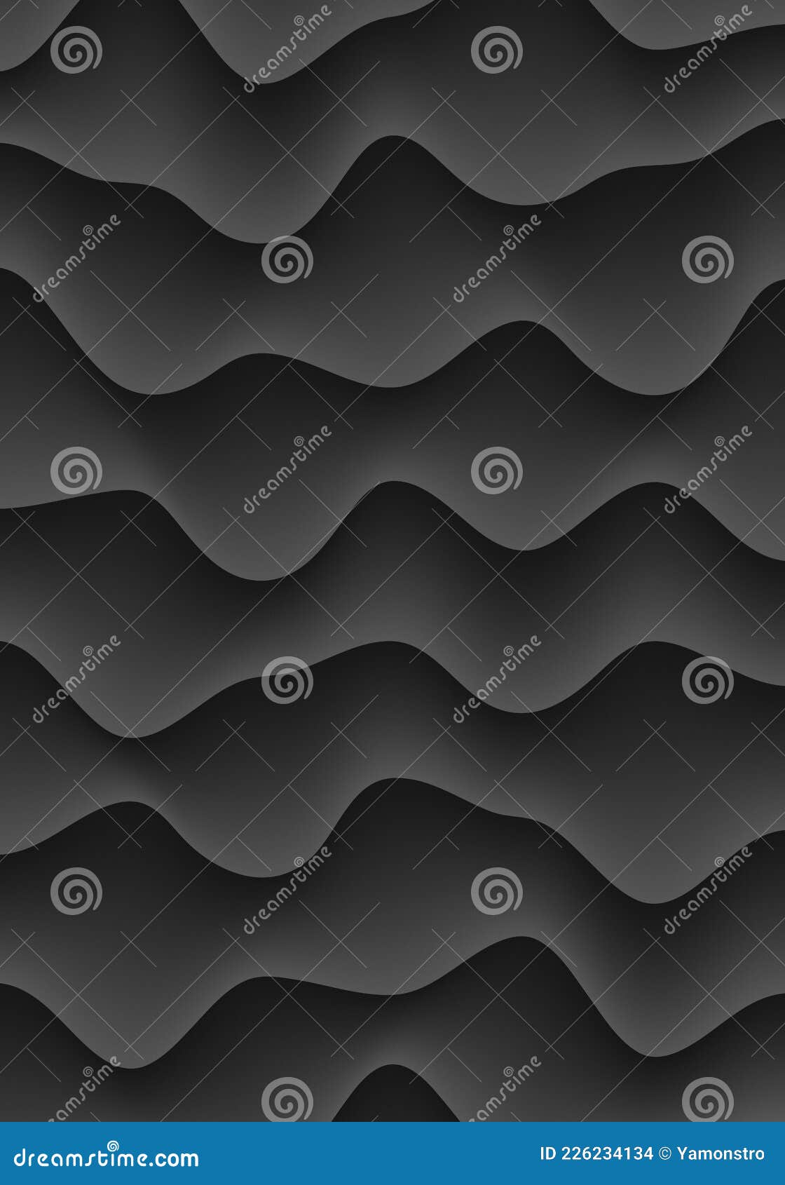 Black White 3D Fluid Distorted Structure Dark Vertical Background Stock ...
