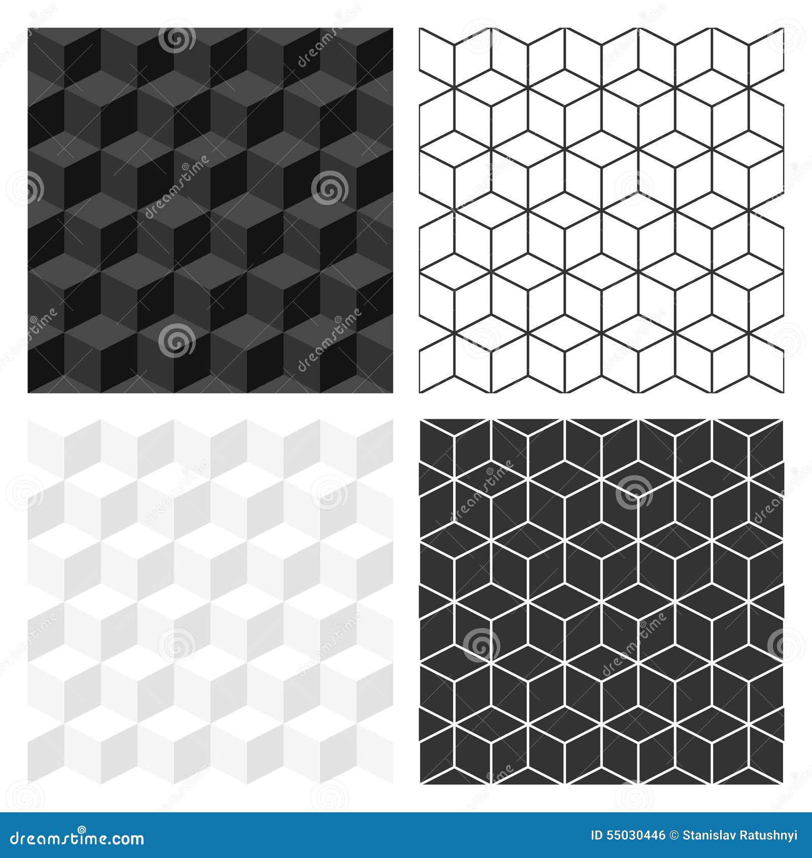 Black and white 3D texture stock vector. Illustration of regular - 55030446