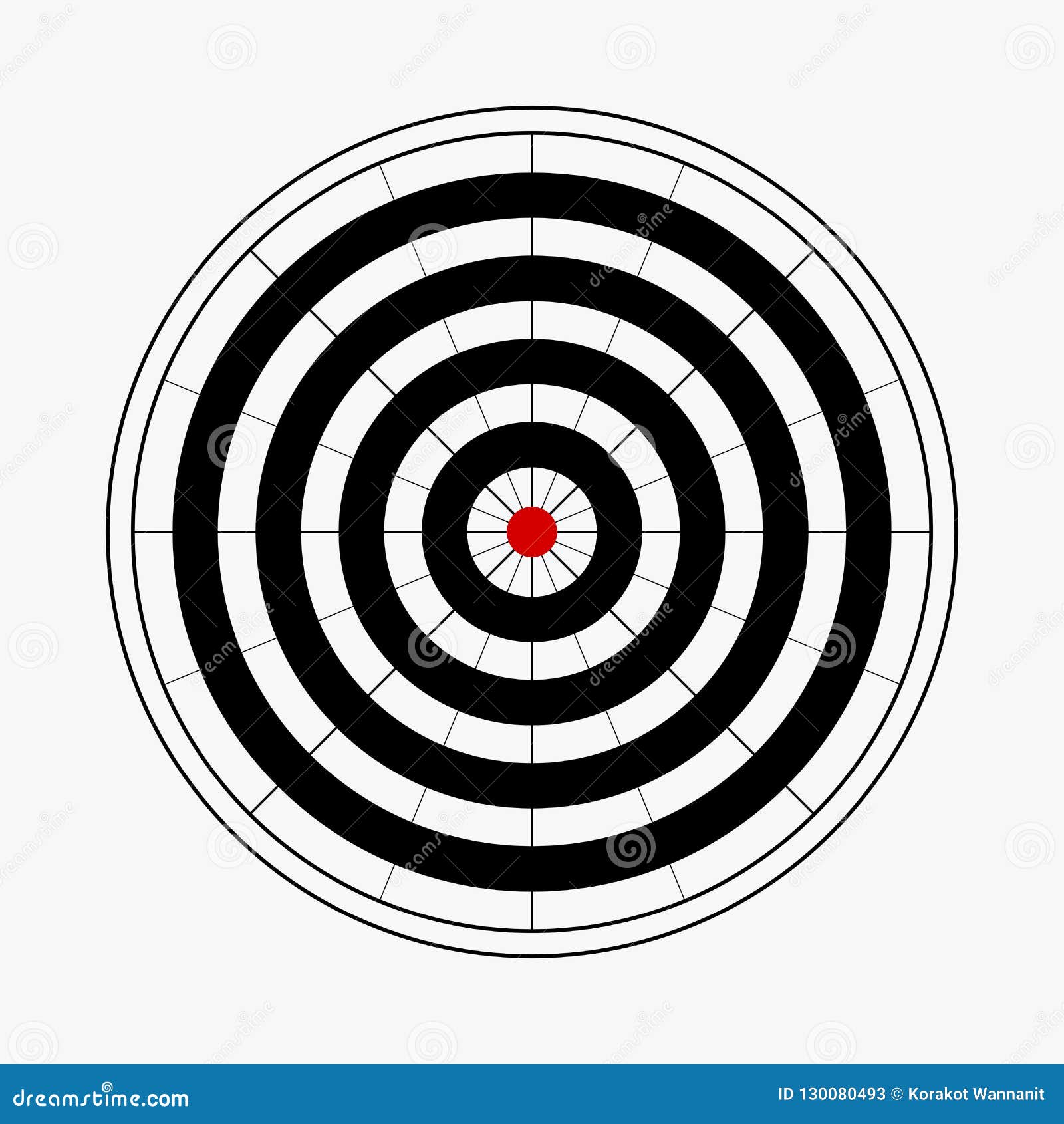 White 3d Man With Red Dart Target And Arrow Royalty-Free Cartoon ...