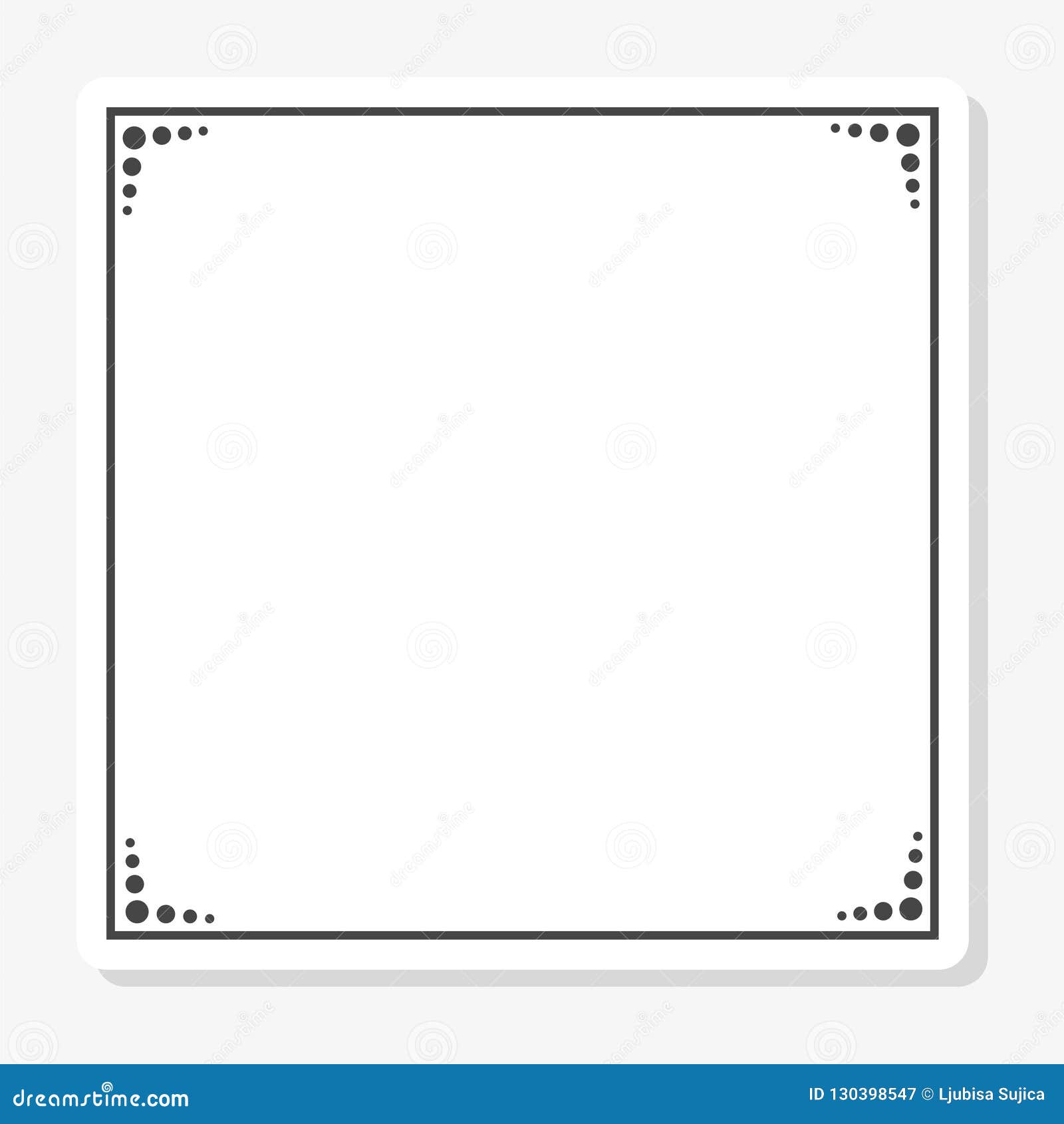 Black and White Decorative Line Border Frame Stock Vector ...