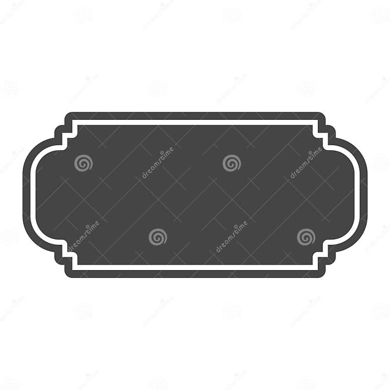 Black and White Decorative Line Border Frame Stock Vector ...