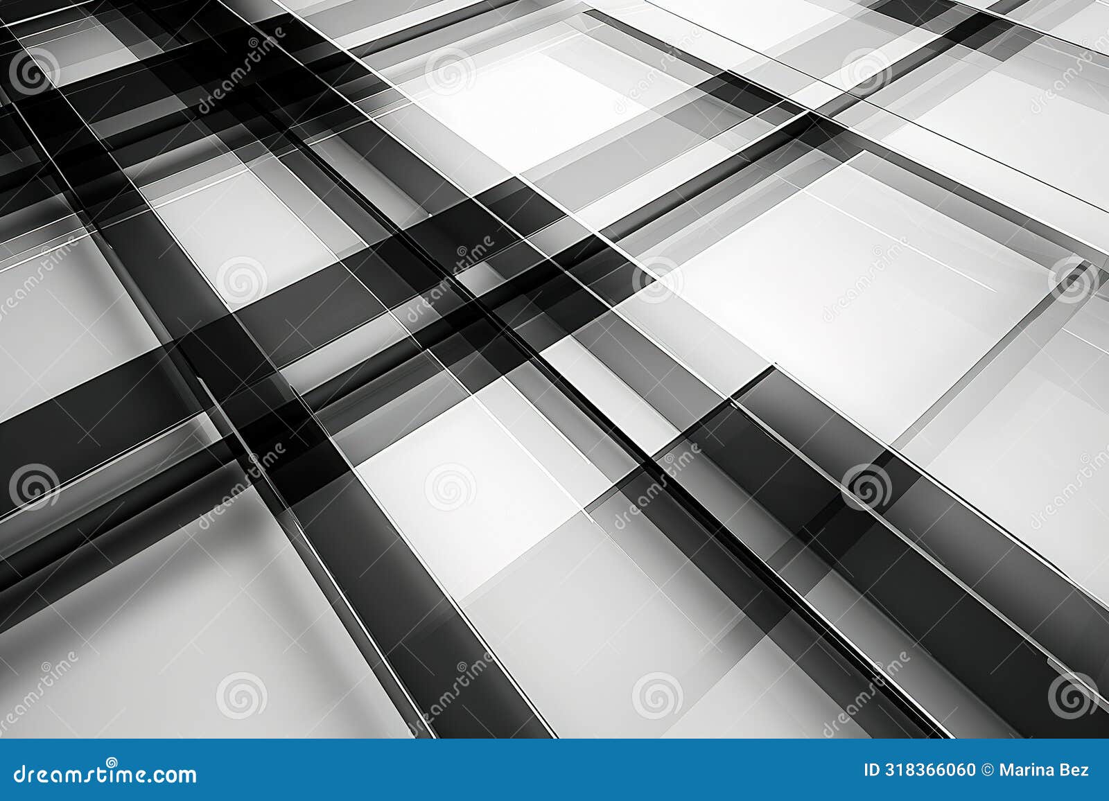 A Black and White Depiction of a Sleek and Modern Glass Wall ...