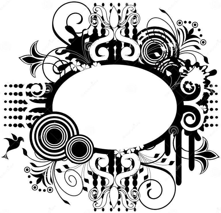 Black and White Design Element Stock Vector - Illustration of artwork ...