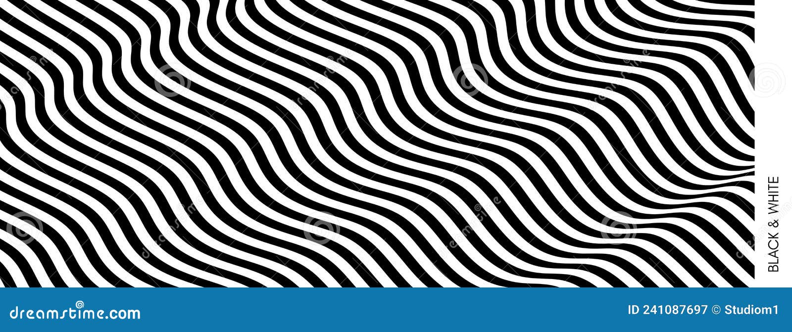 Black and White Design. Pattern with Optical Illusion. Abstract 3D ...