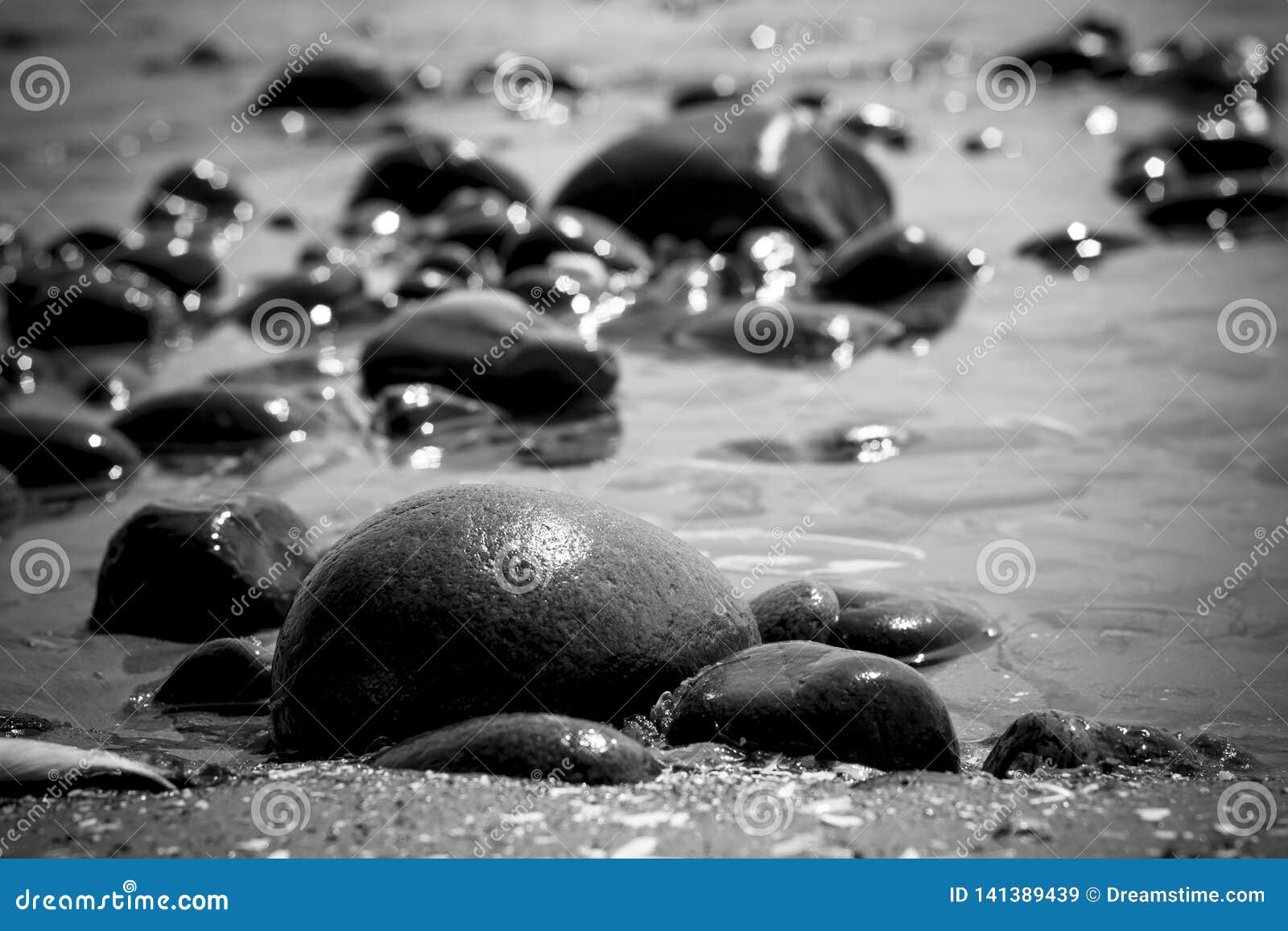 Rock Formation by the Water Stock Image - Image of puddle, rock: 141389439