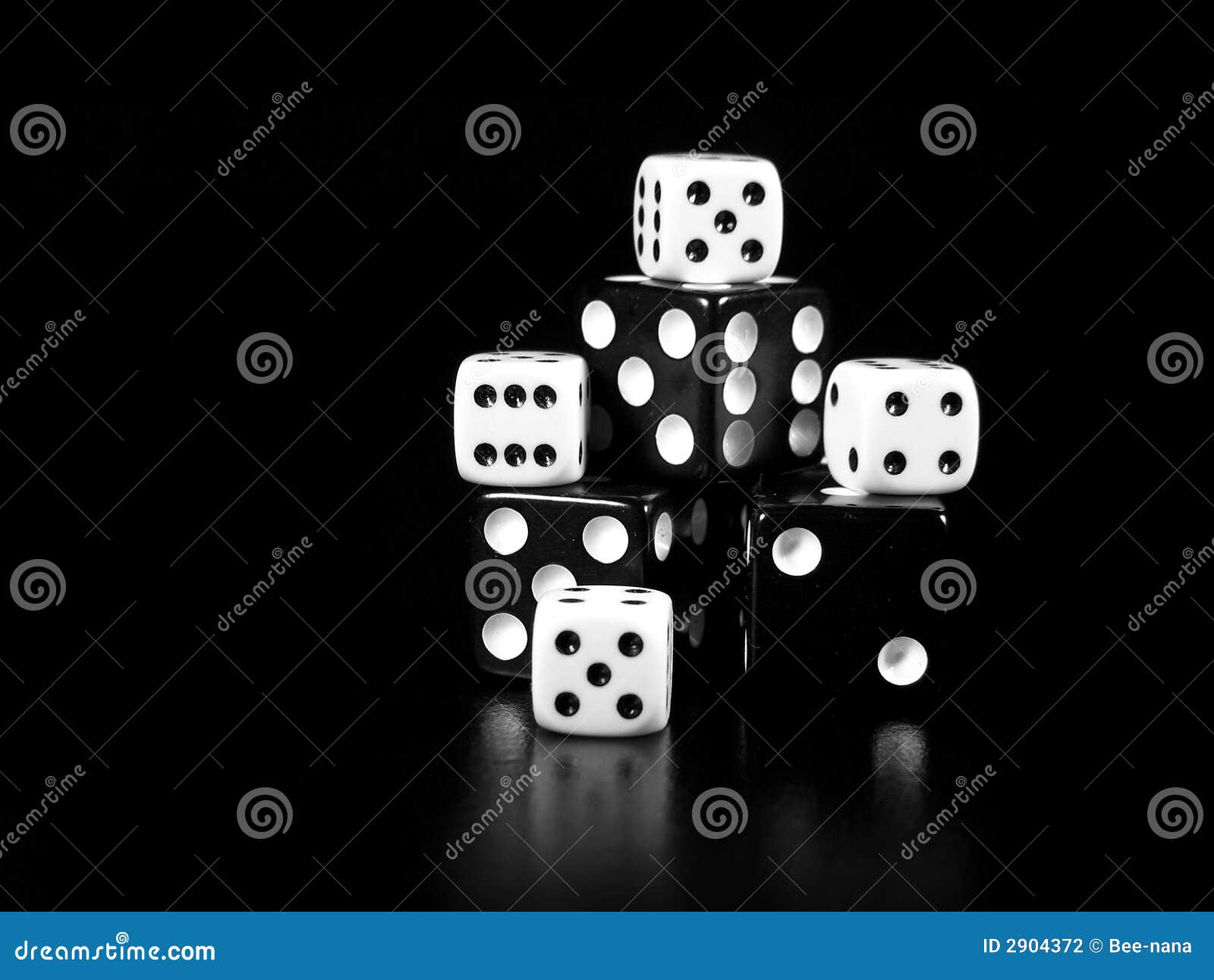 White Dice With Mathematical Math Symbols And Miniature Man. Royalty ...