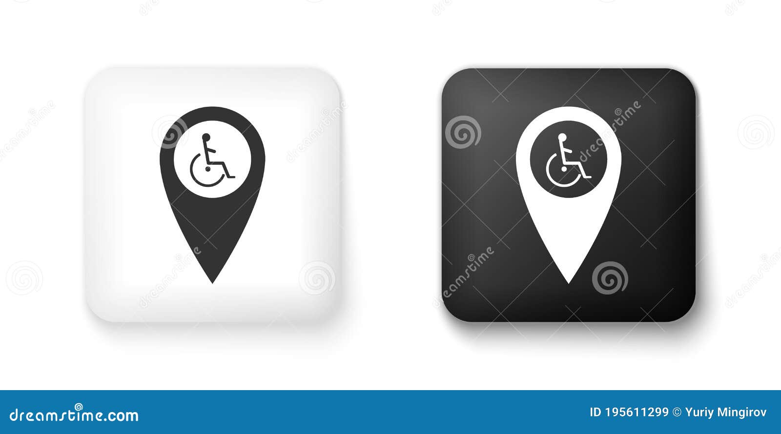 Black Handicap Isolated Vector Icon. Simple Element Illustration From ...