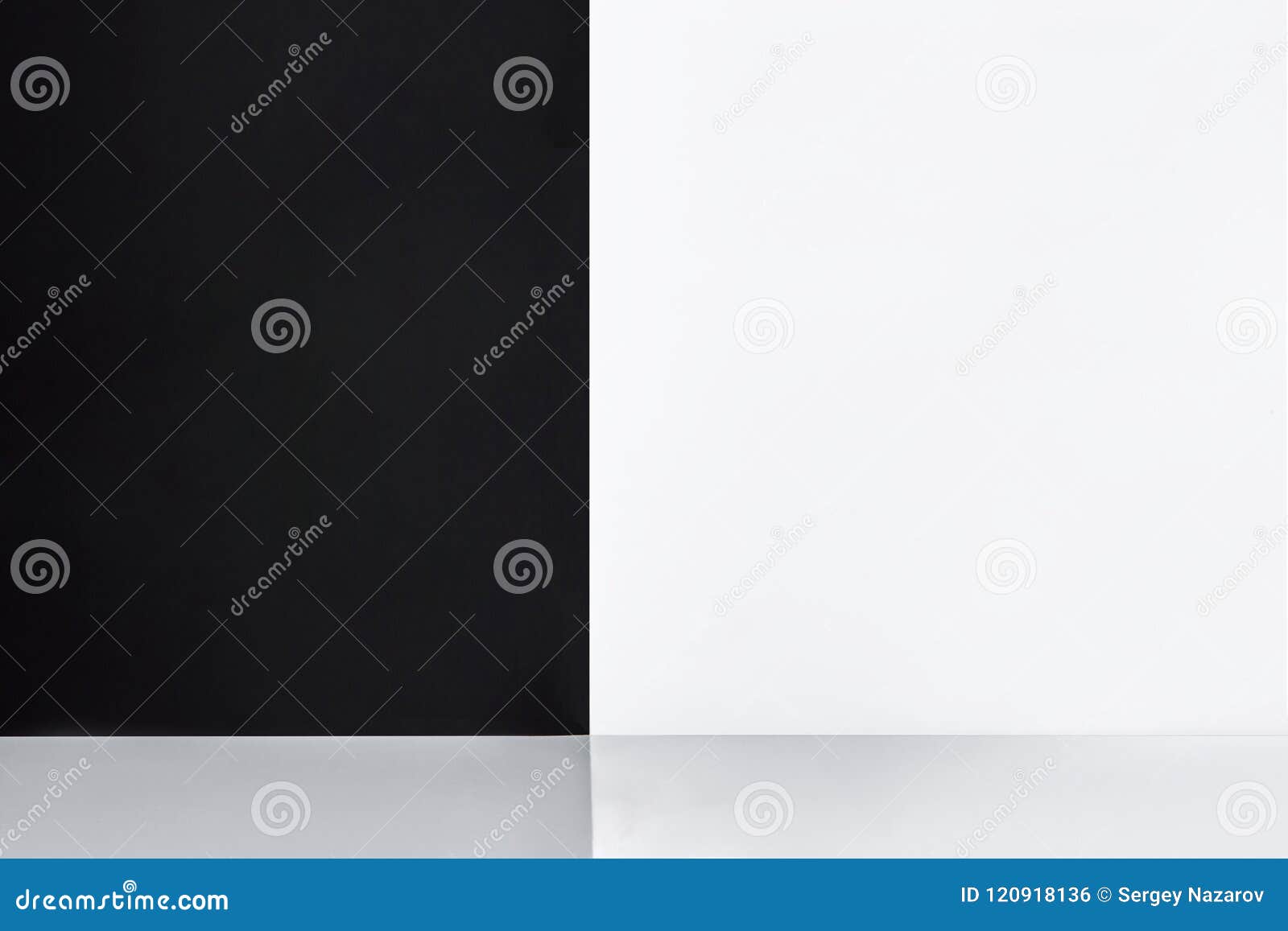 Black and White Divided Wall. Background Stock Photo - Image of black ...