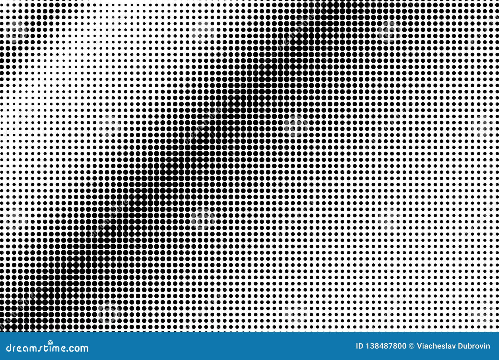 Black and White Dotted Halftone with Diagonal Gradient. Regular Vector ...