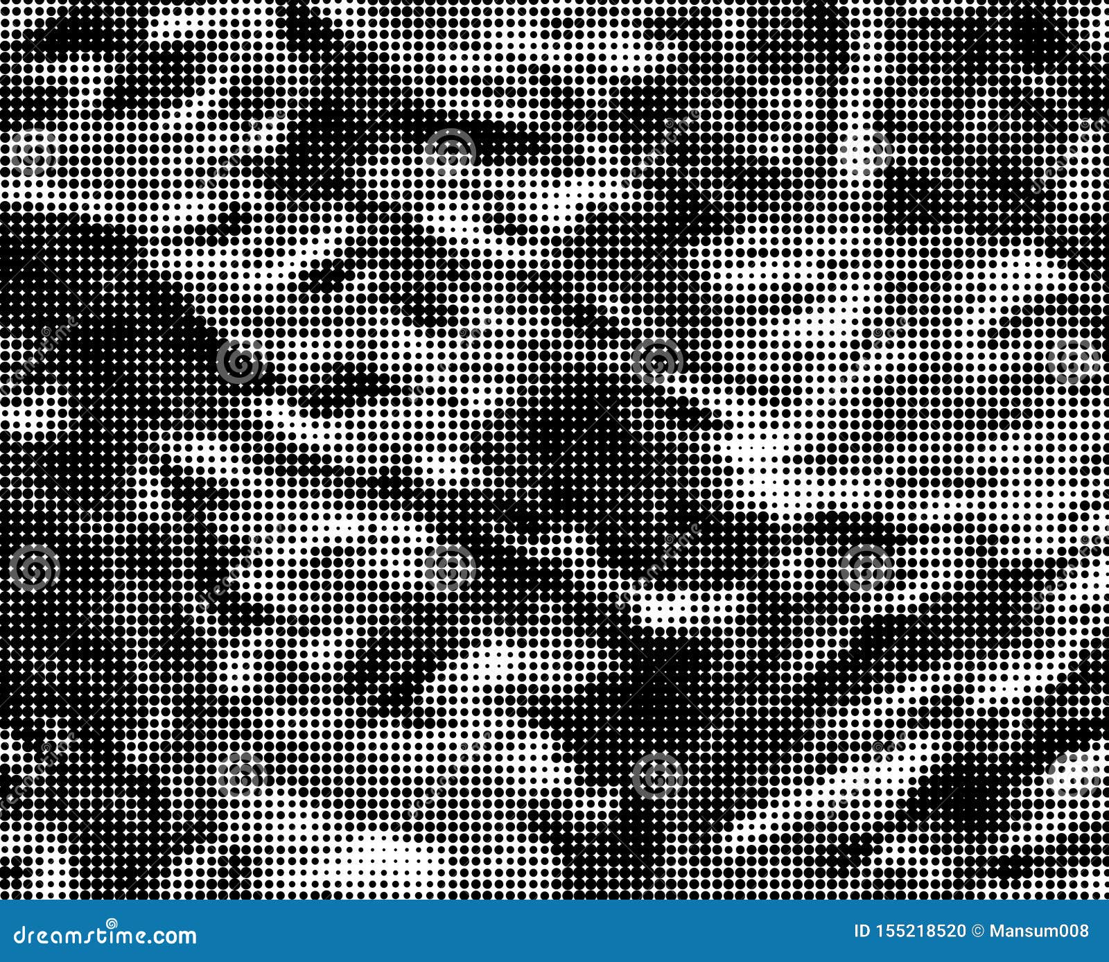 Black and White Dotted Pattern Background Stock Illustration ...