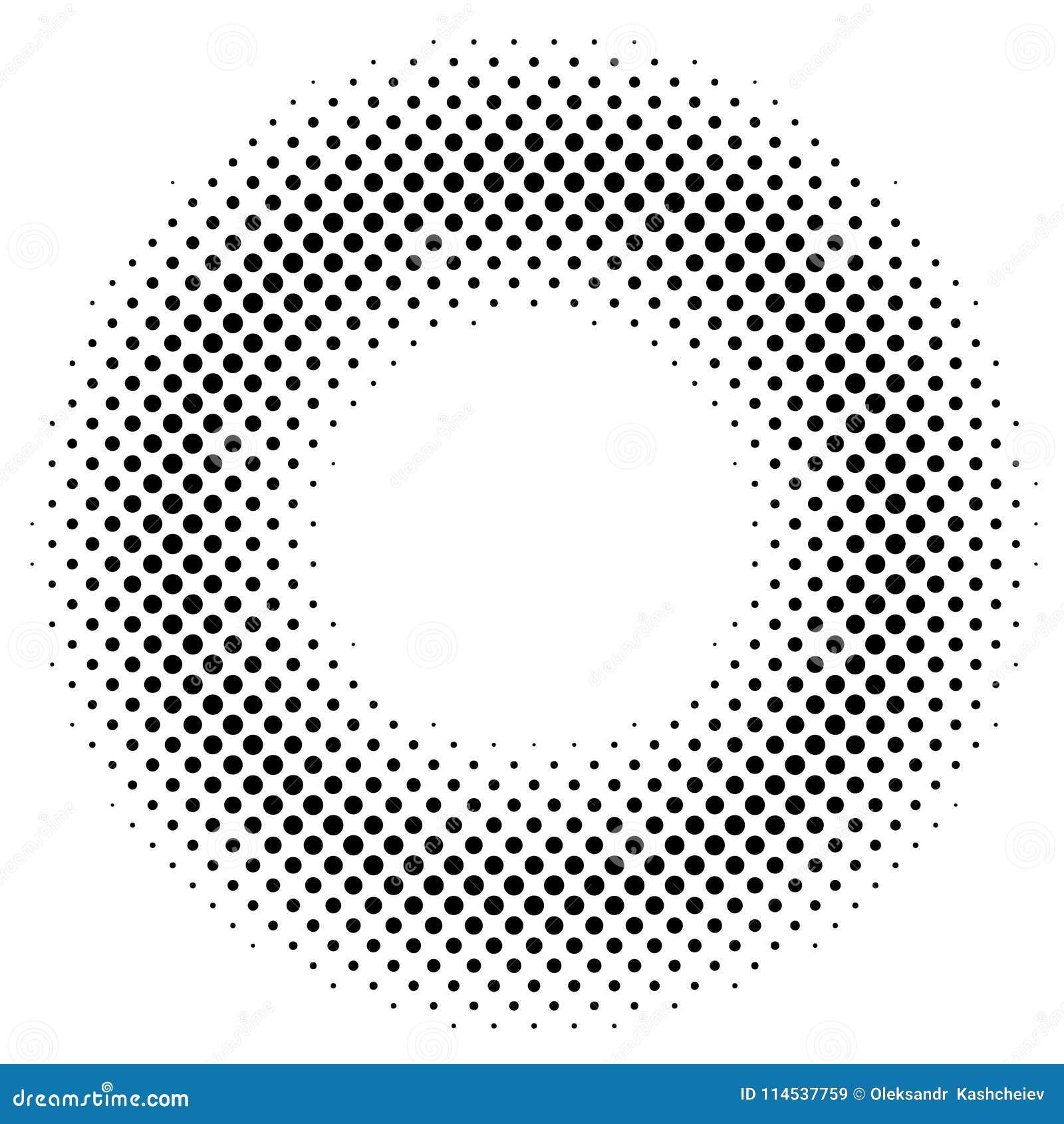 Black and White Dotted Texture. Round Halftone Vector Background ...