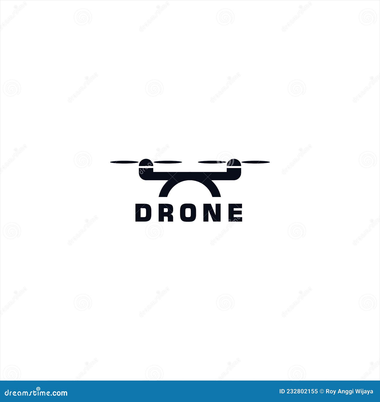 Drone Logo Design Template Idea Stock Vector - Illustration of flight ...