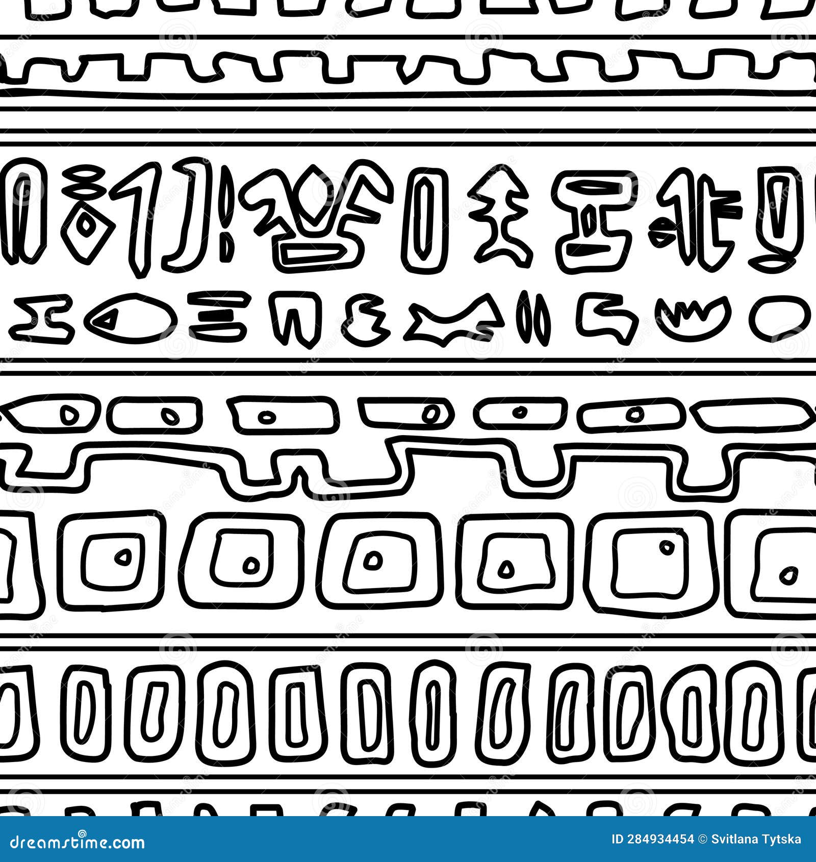 White Egyptian Cross Ankh Key Of Life In Clay Style. 3d Rendering Stock ...