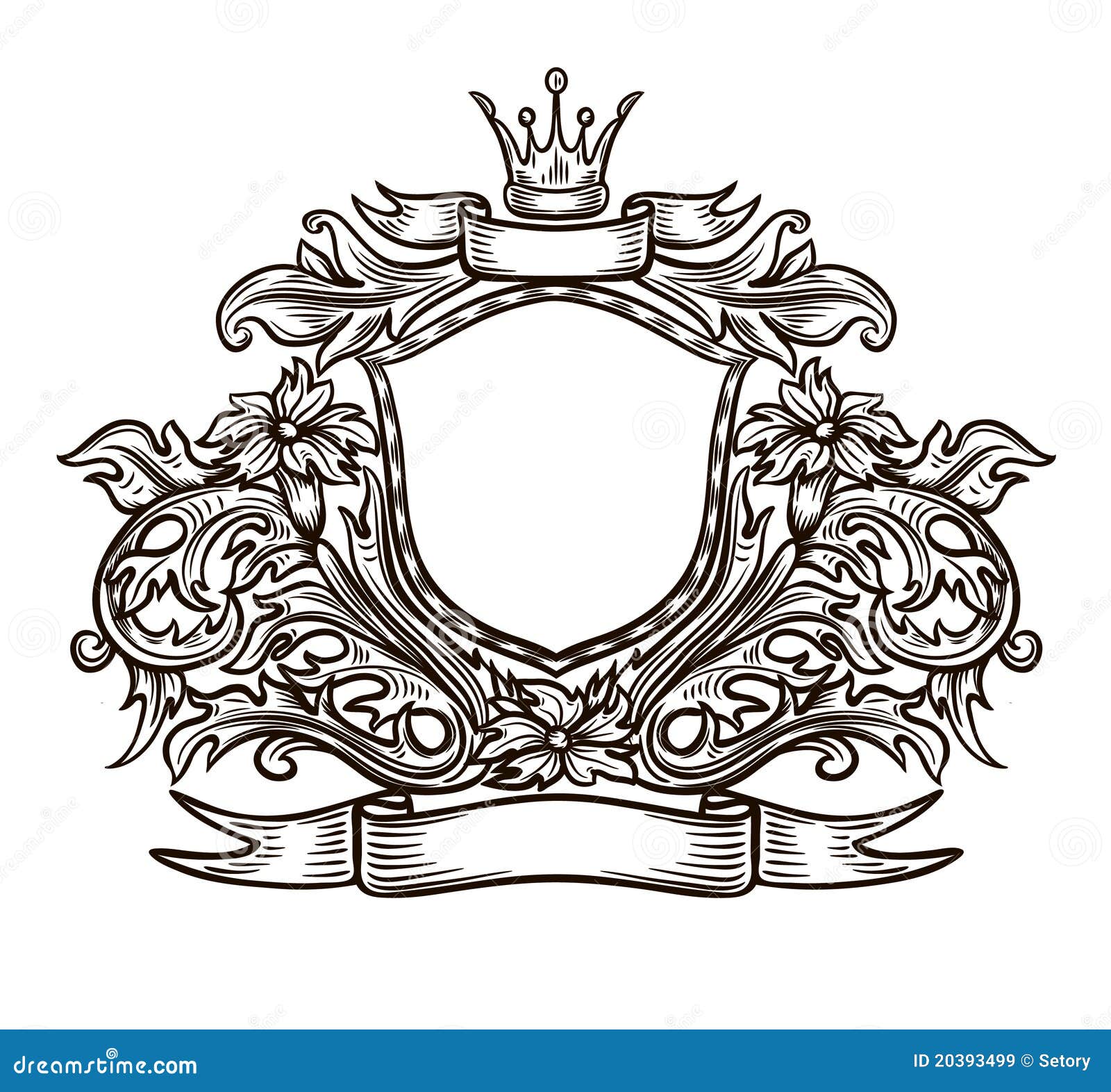 Black and white emblem stock vector. Illustration of emblem - 20393499