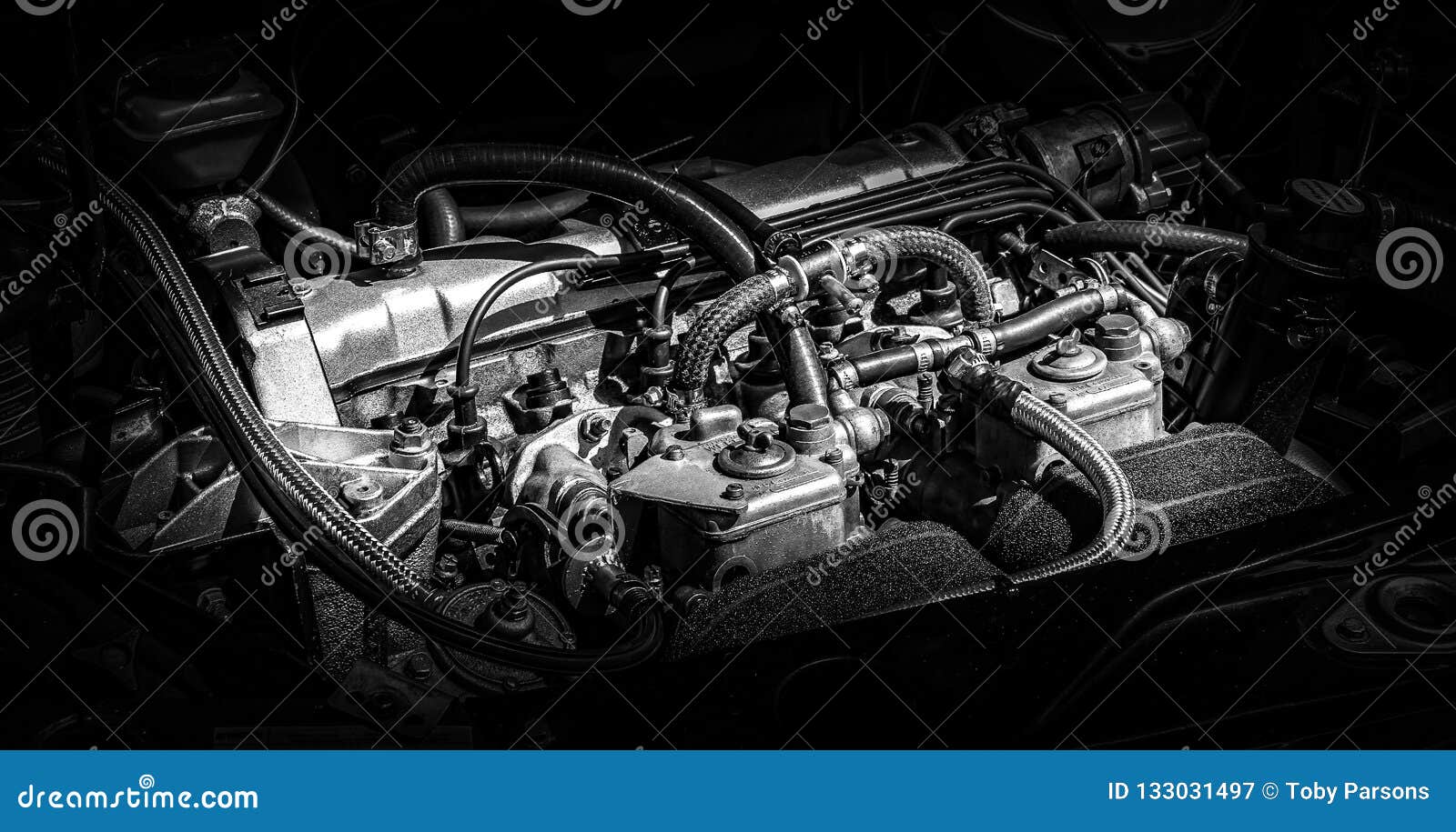 Black and white engine stock image. Image of gasoline - 133031497