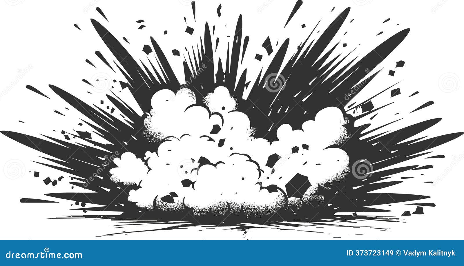 Dynamic Smoke Exploding Outwards With Dramatic Effect Stock Photography ...