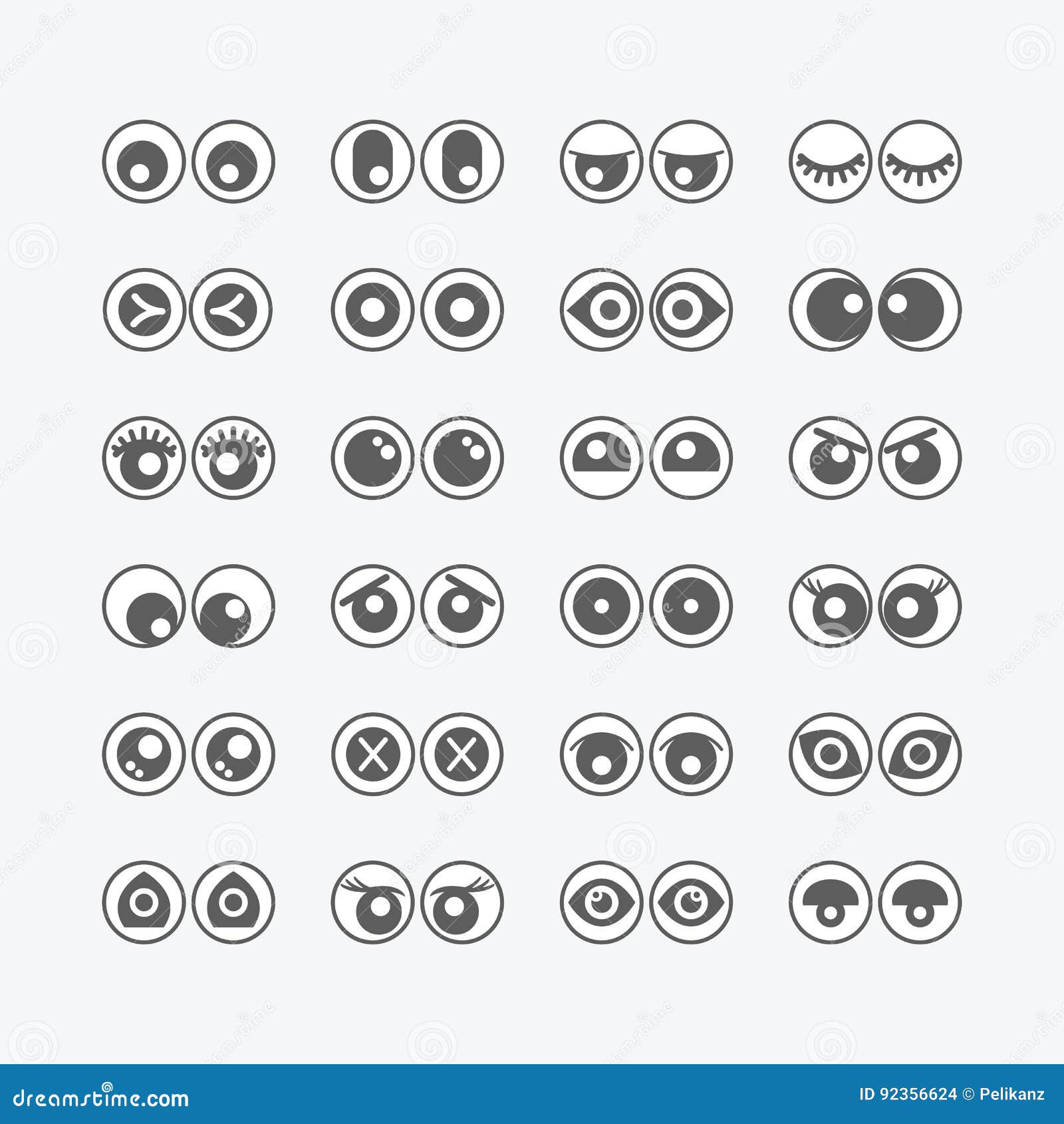 15 Emoticons Icons, Smiley. Signs And Symbols Of Human Emotions ...