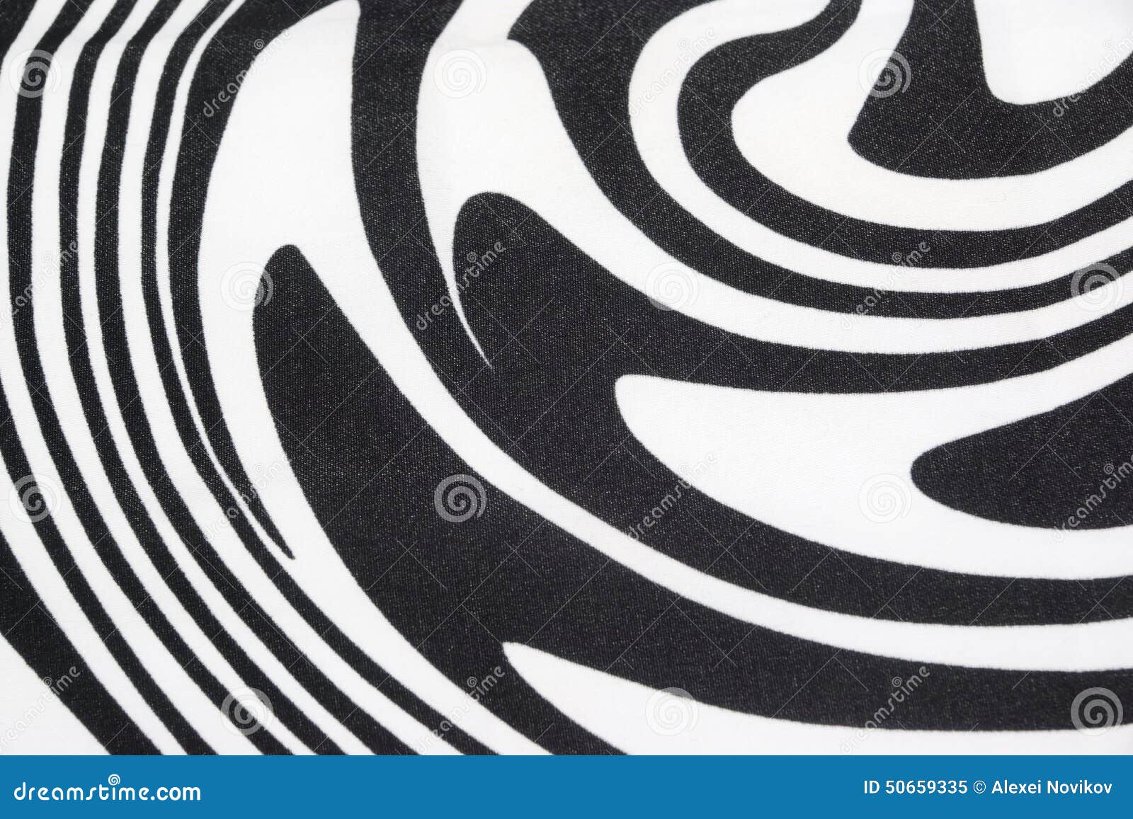 Black and White Fabric with Swirl or Zebra Pattern Stock Image - Image ...