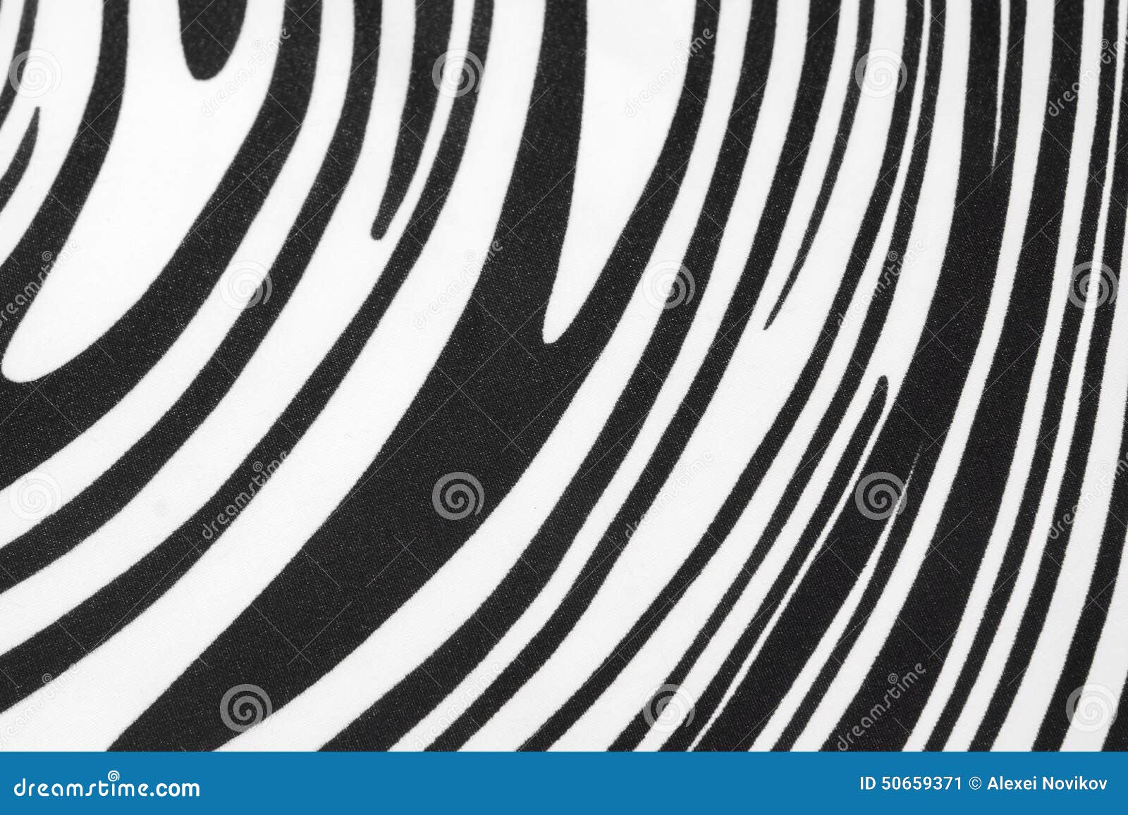 Black and White Fabric with Swirl or Zebra Pattern Stock Image - Image ...