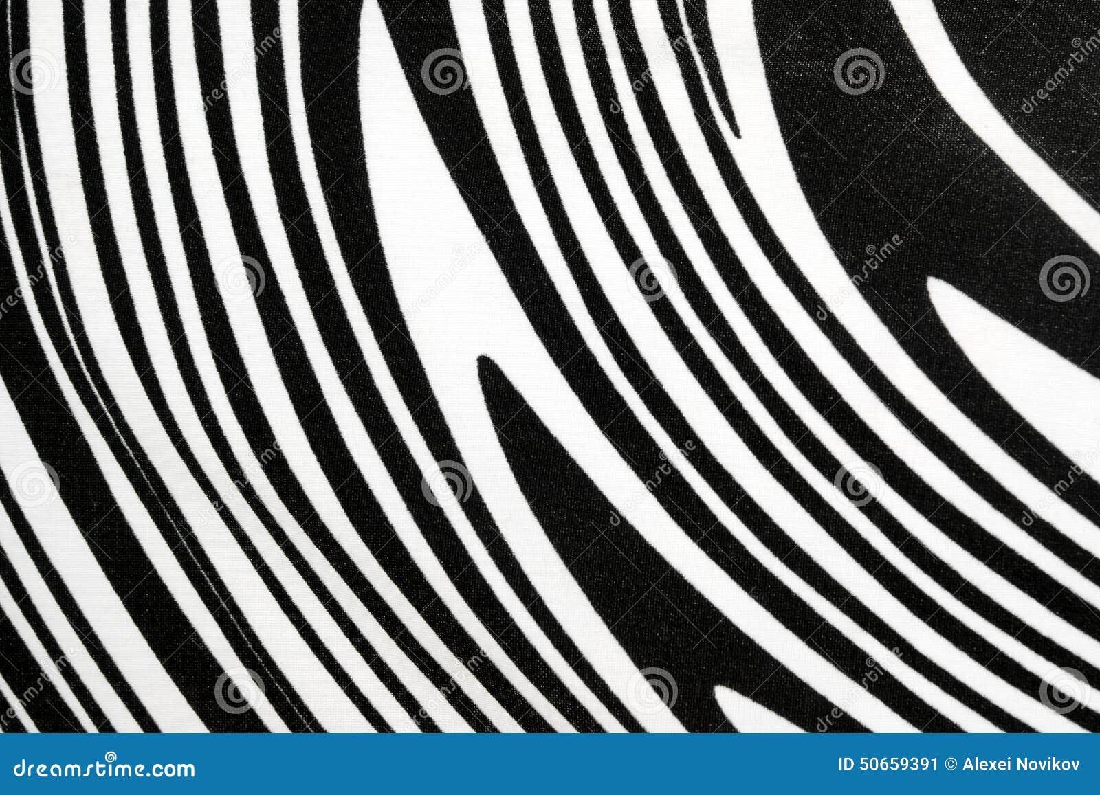 Black and White Fabric with Swirl or Zebra Pattern Stock Image - Image ...
