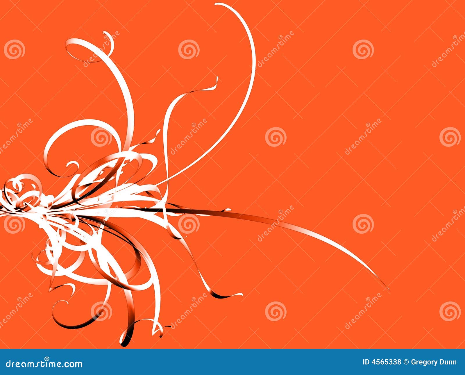 White Flourish Design Cartoon Vector | CartoonDealer.com #9323161
