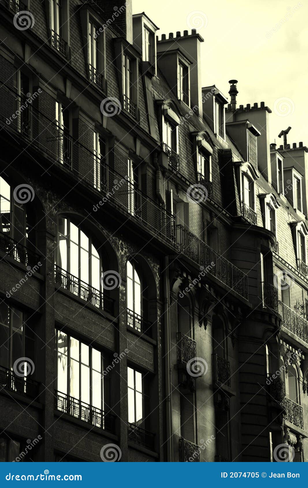 French Building Entrance Beautiful Wood Door In Paris Stock Photo ...