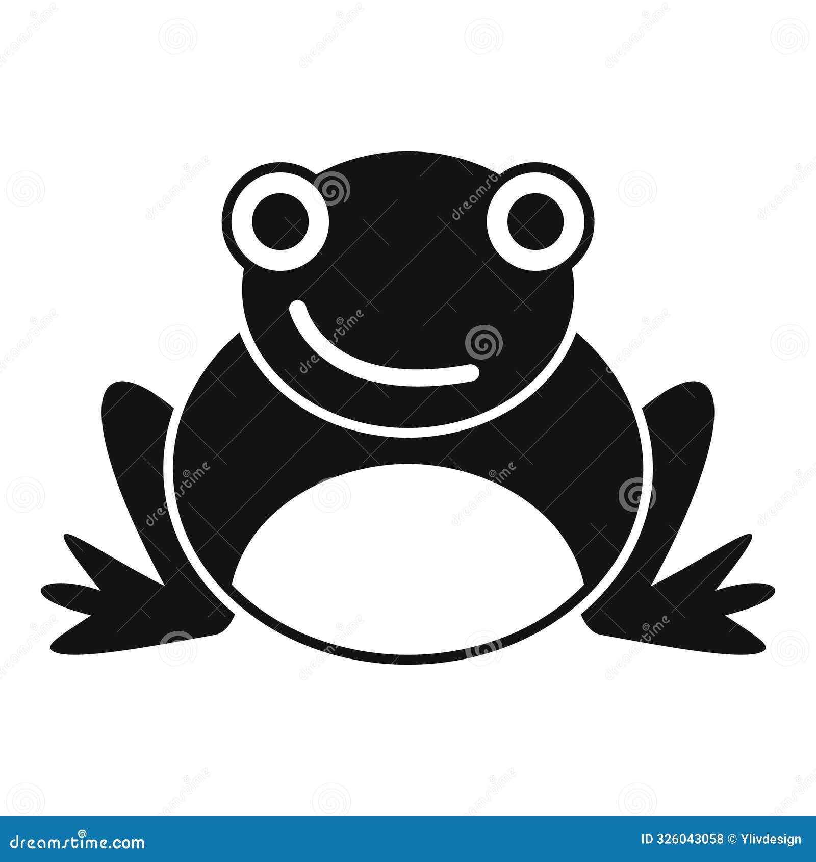African Bullfrog Isolated Against A White Background In A Natural Pose ...