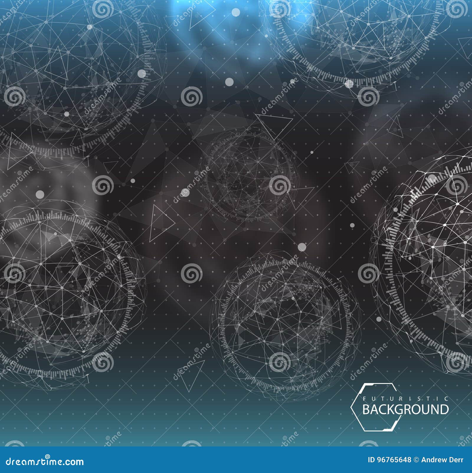 Black and White Futuristic Background Stock Vector - Illustration of ...