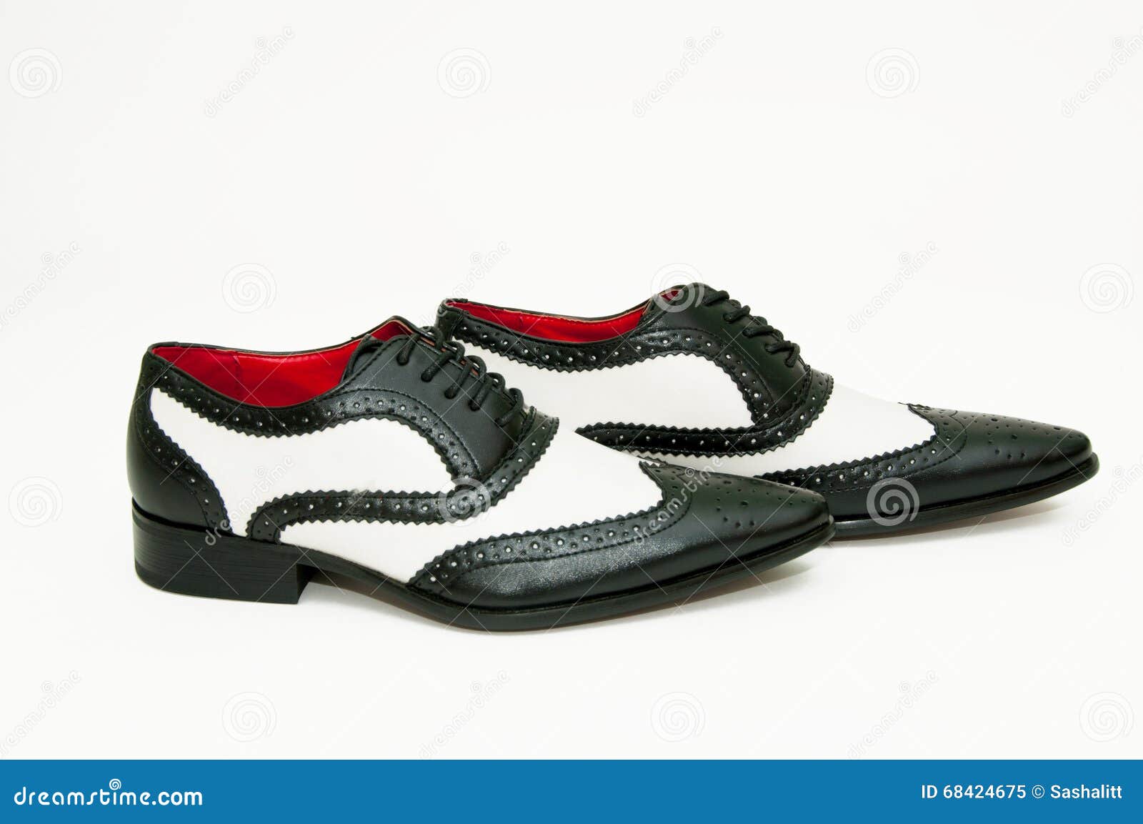 Black and White Gangster Shoes Stock Image - Image of footwear, pair ...