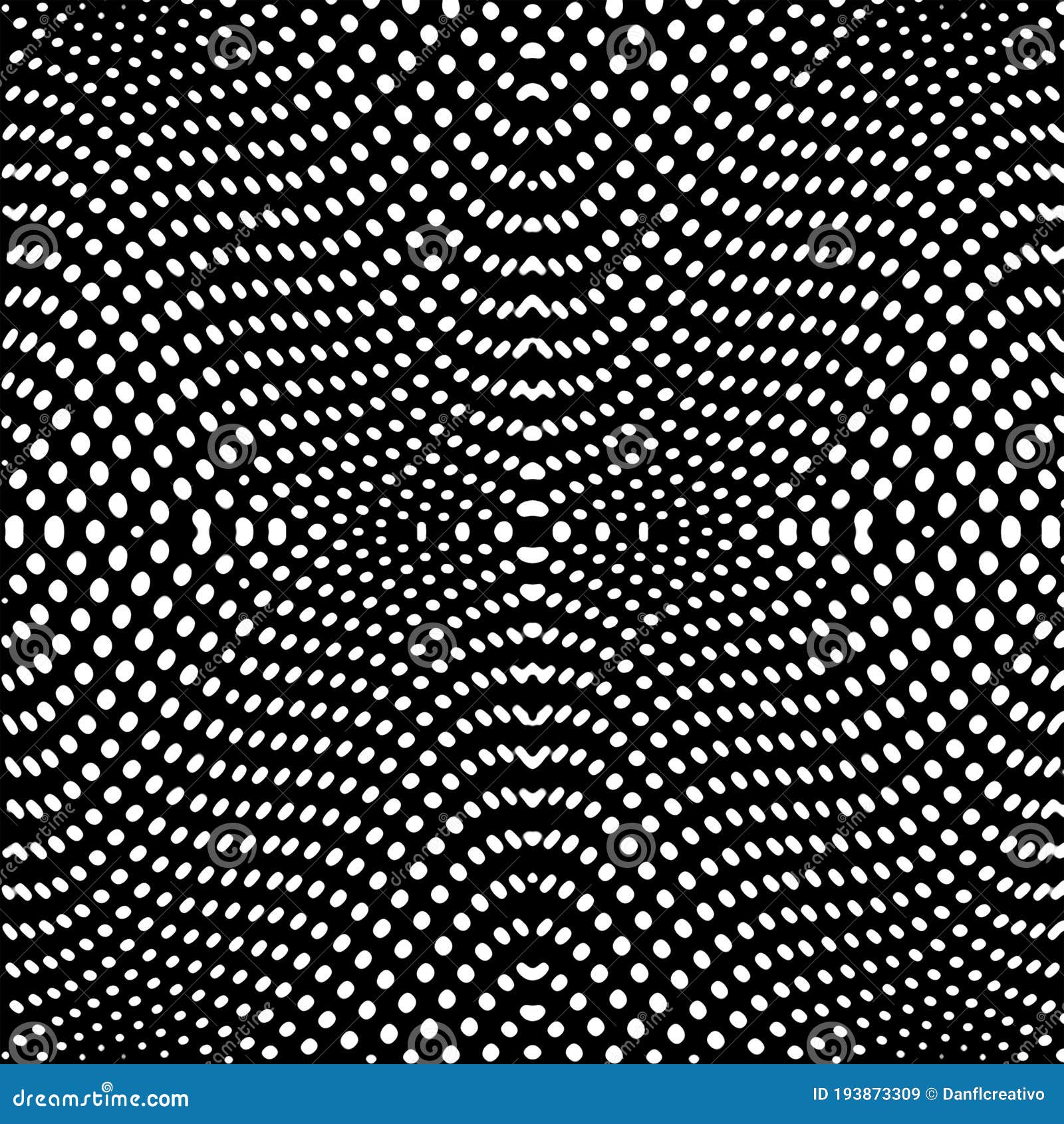 Black and White Geometric Kinetic Seamless Pattern Stock Illustration ...
