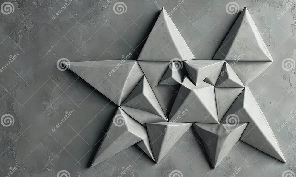 Black and White Geometric Pattern Composed Triangular Shapes, Creating ...