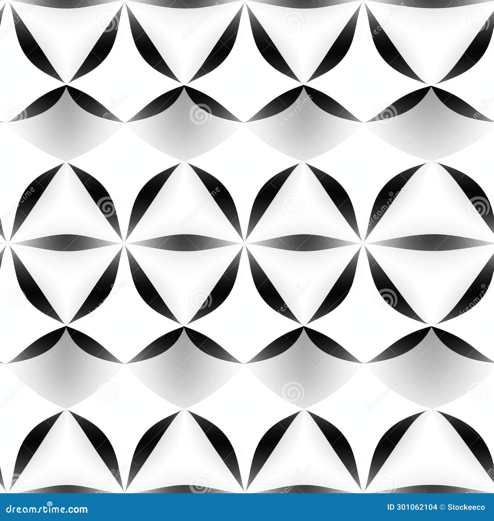 Black and White Geometric Pattern with Opacity and Translucency Stock ...