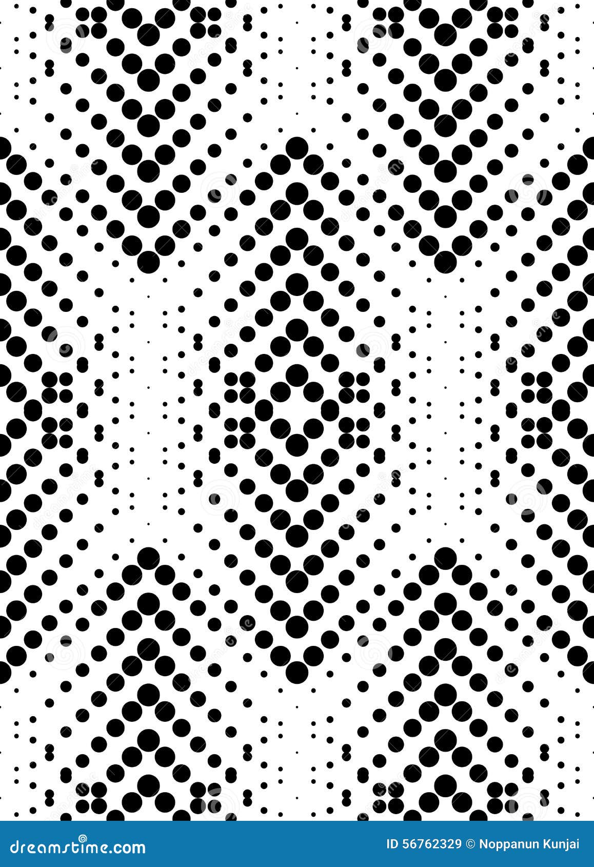 Black and White Geometric Seamless Pattern with Circle, Abstract Stock ...