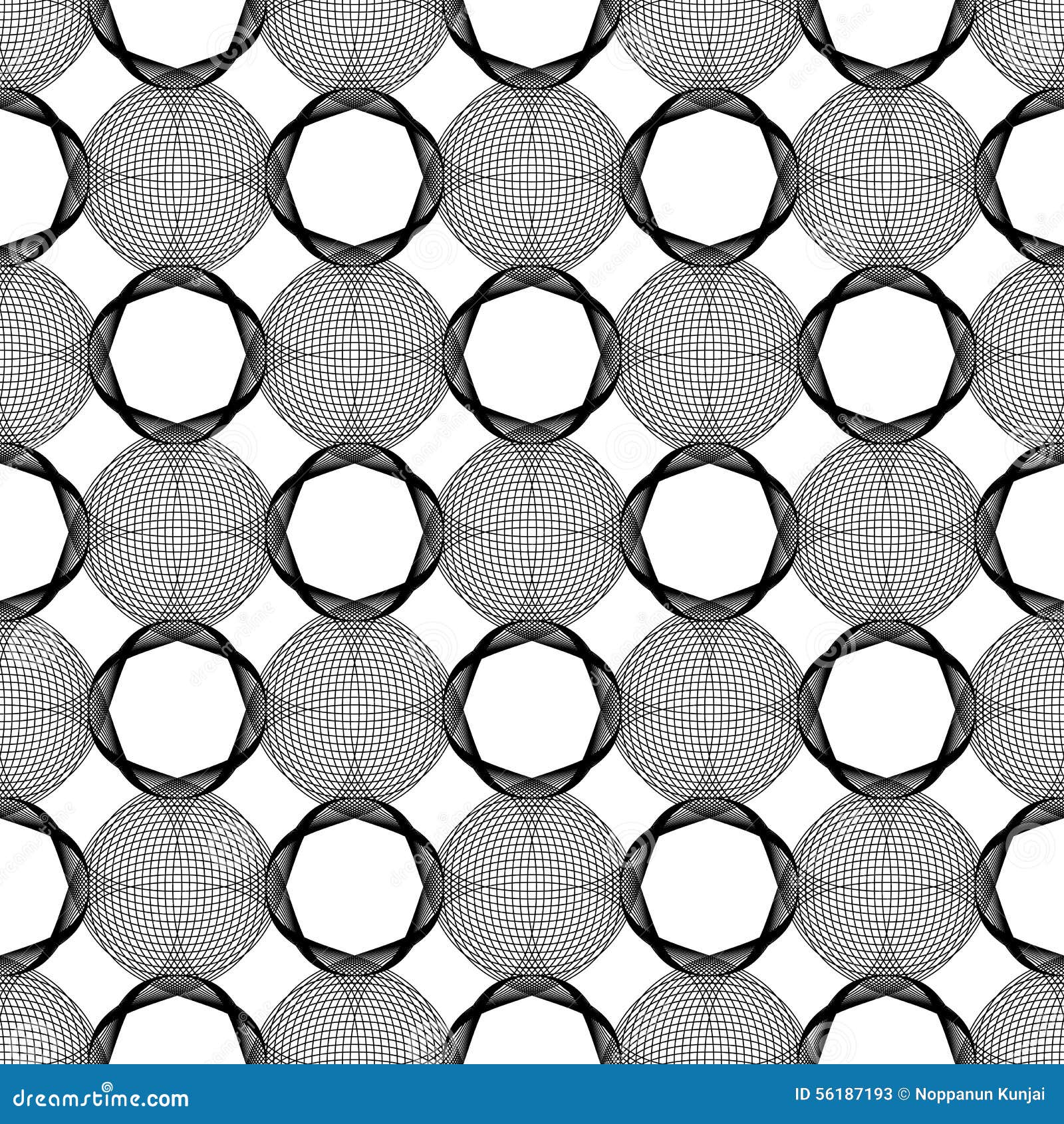 Black and White Geometric Seamless Pattern with Line. Stock ...
