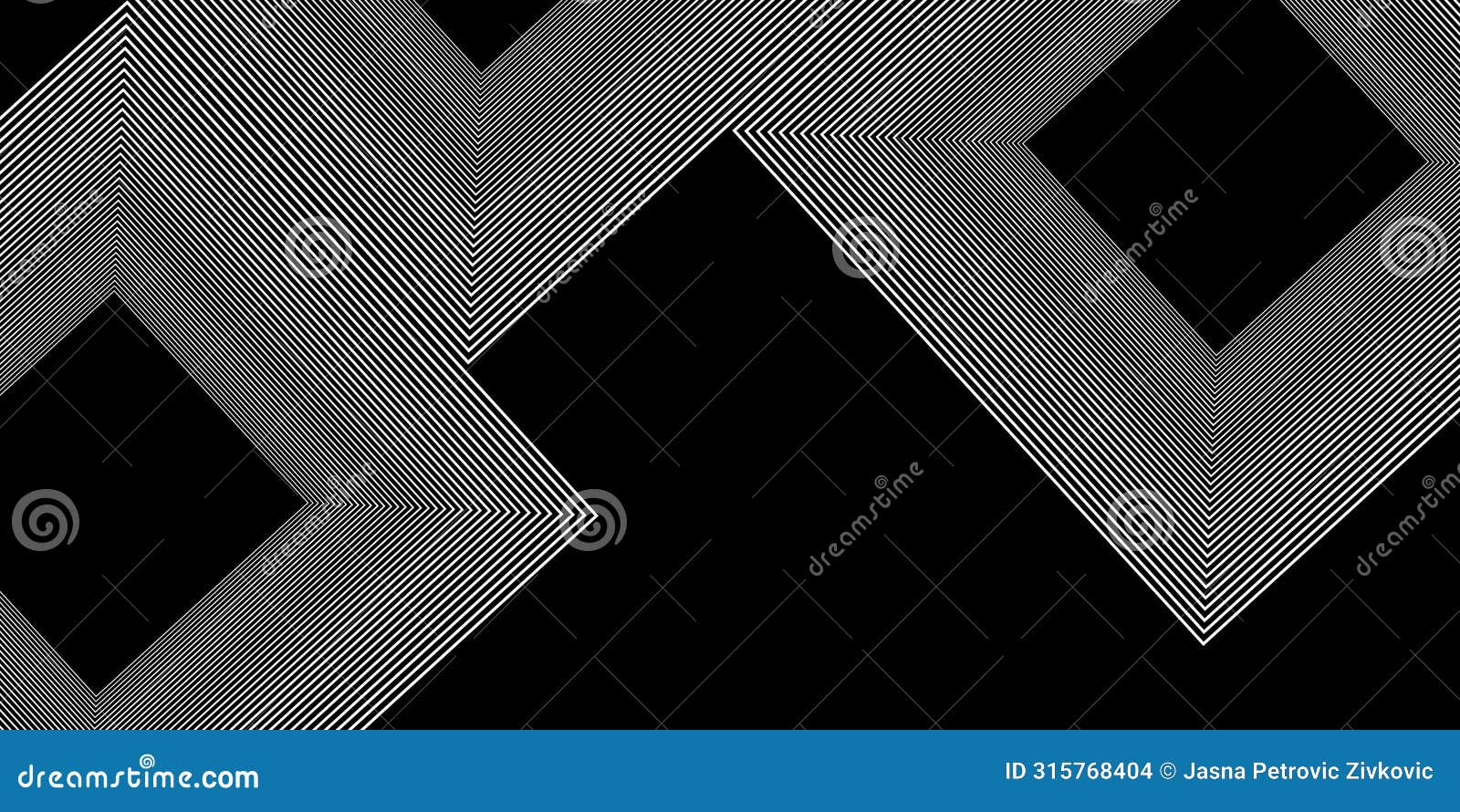 Black and White Geometric Square Line Elements Graphic Design ...