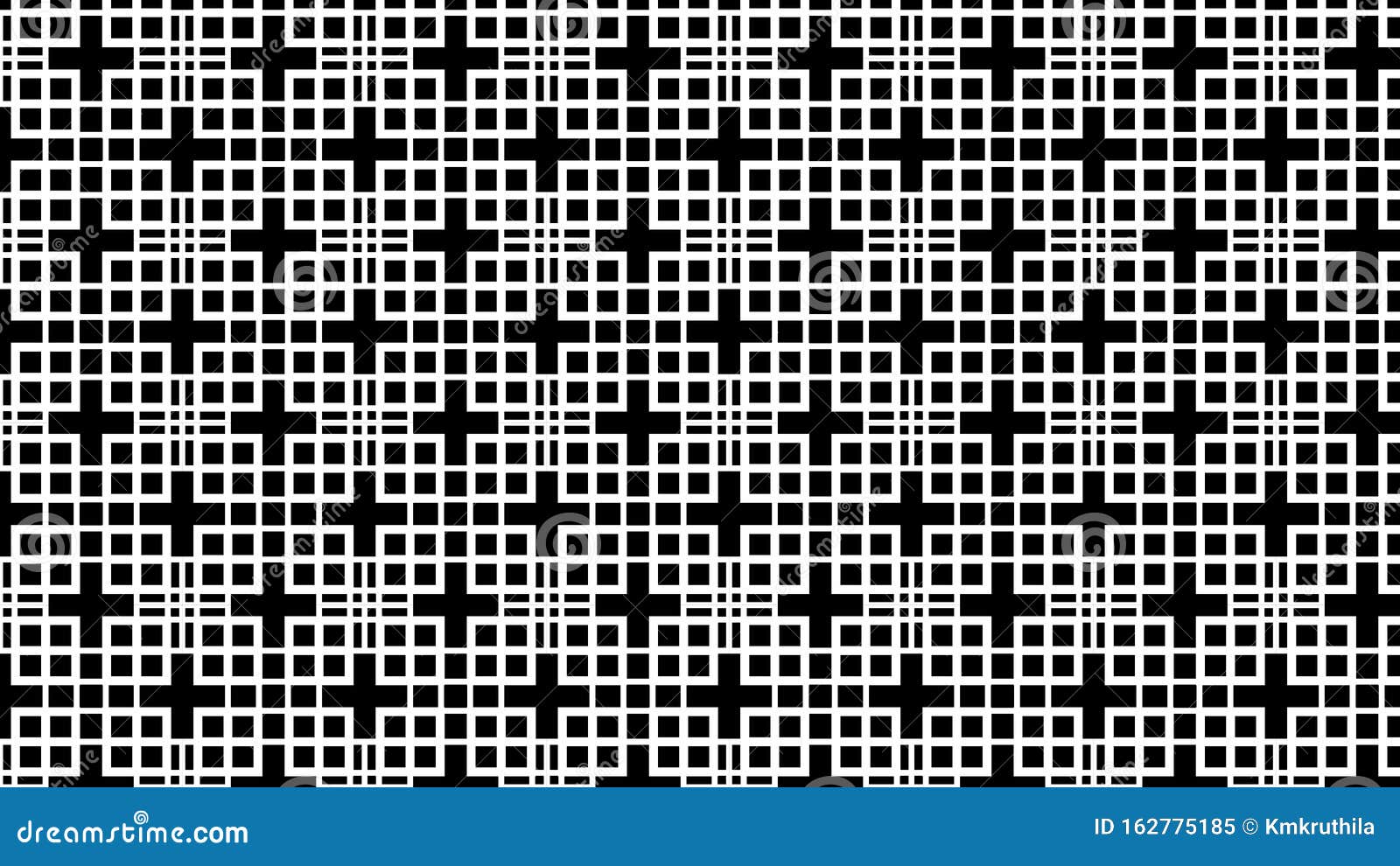 Black and White Geometric Square Pattern Stock Vector - Illustration of ...