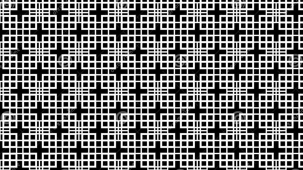 Black and White Geometric Square Pattern Stock Vector - Illustration of ...