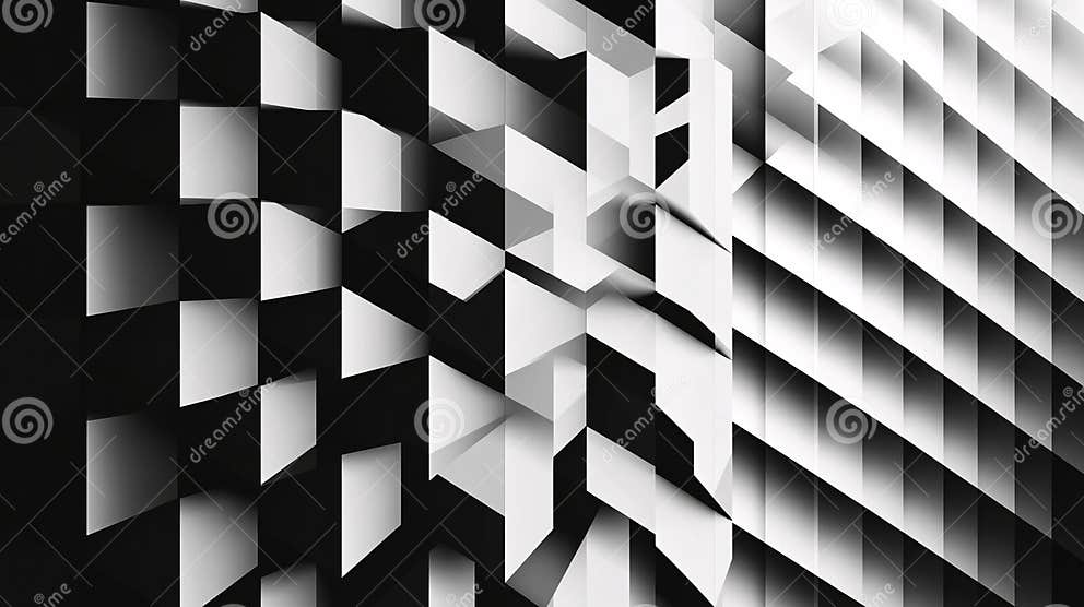 A Black and White Geometric Texture with Alternating Squares and ...