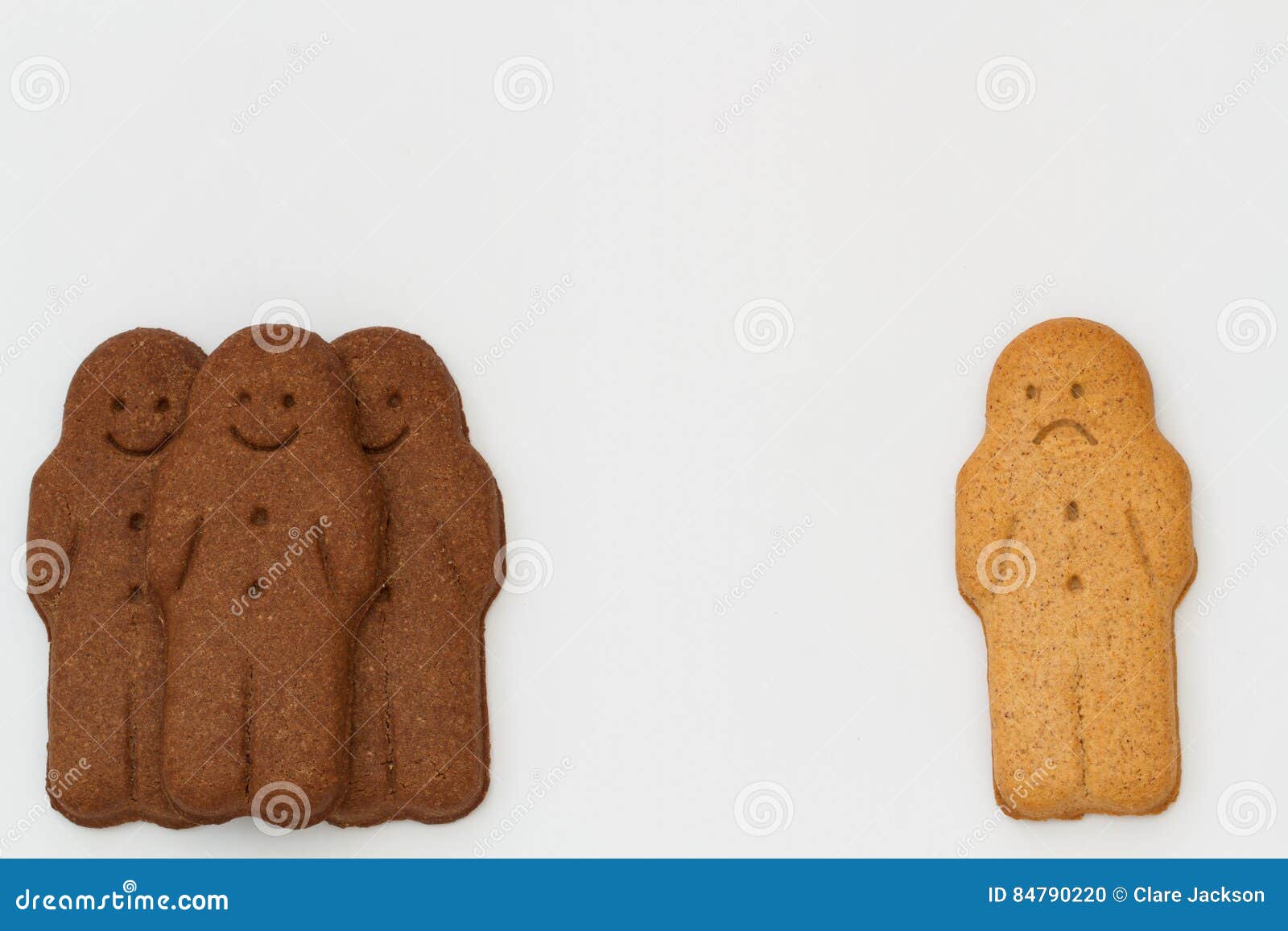 Black and White Gingerbread Men Stock Photo - Image of friends, cooking ...