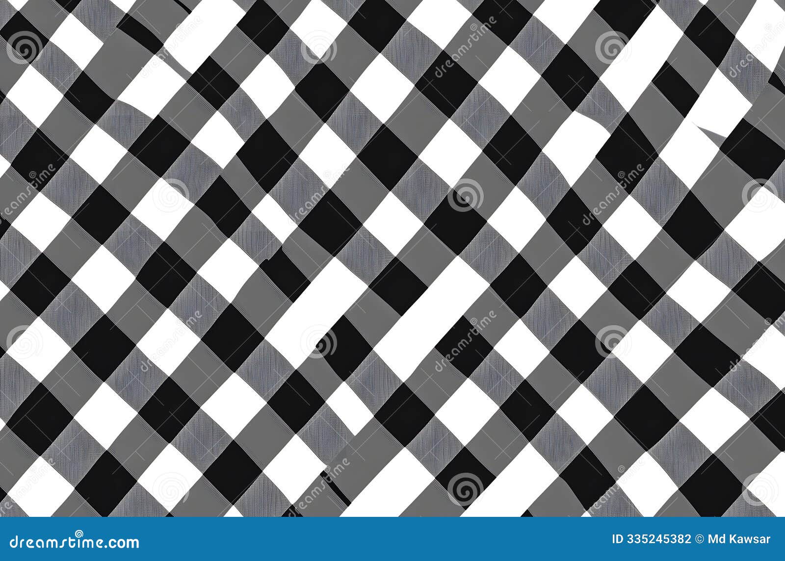 Black and White Gingham Pattern Seamless Background Stock Illustration ...