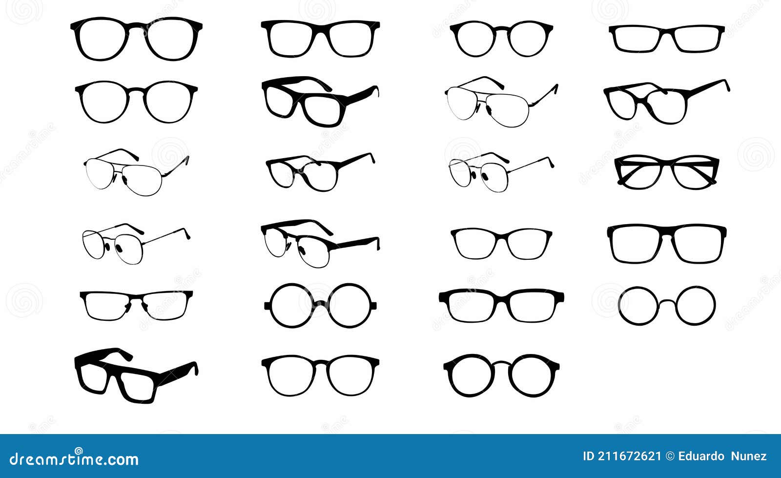 Glasses Frames Vector | CartoonDealer.com #95882579